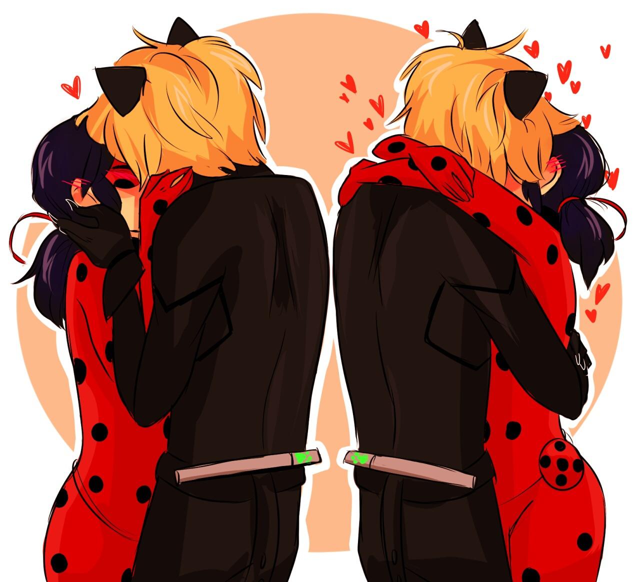Ladybug and Cat Noir Kiss Wallpapers - Top Free Ladybug and Cat Noir ...