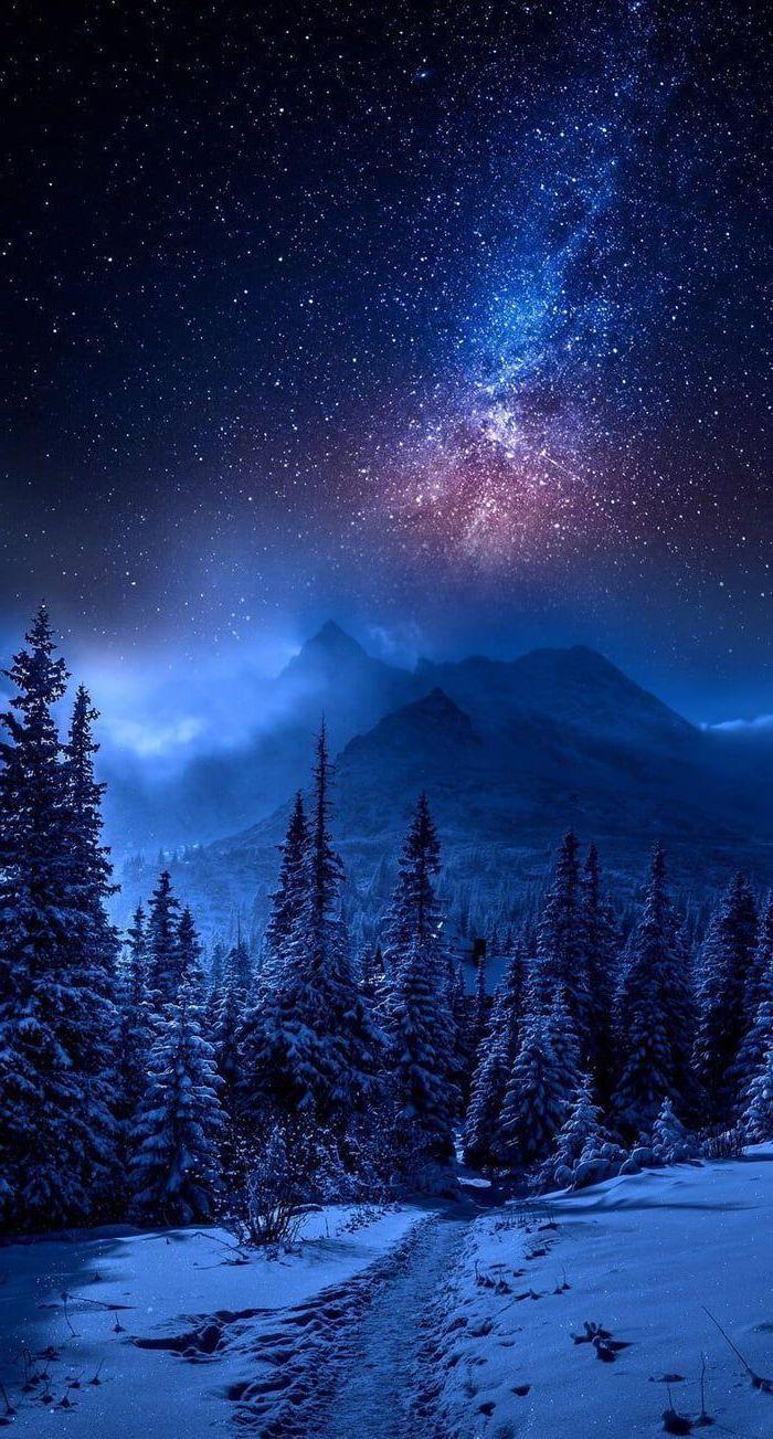 Mountains and Galaxy Wallpapers - Top Free Mountains and Galaxy ...