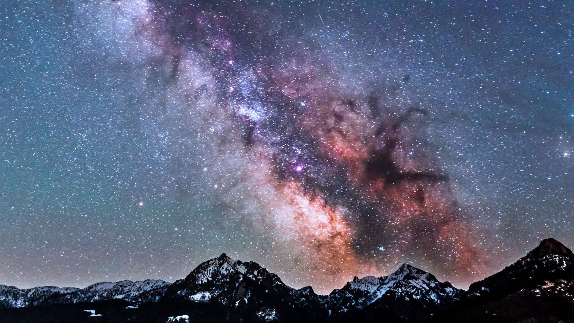 Mountains and Galaxy Wallpapers - Top Free Mountains and Galaxy ...