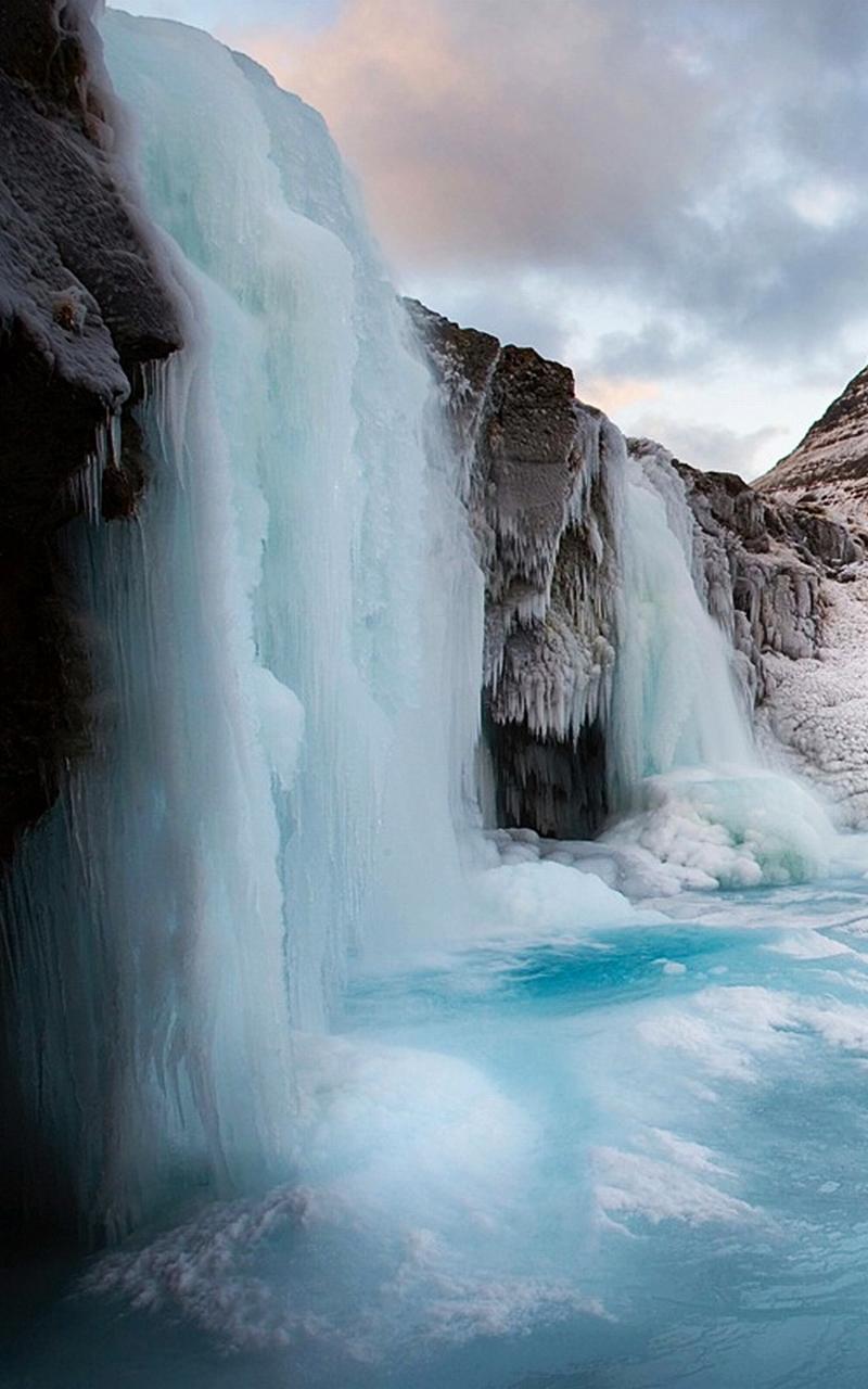 Frozen Waterfall Wallpapers - Top Free Frozen Waterfall Backgrounds ...