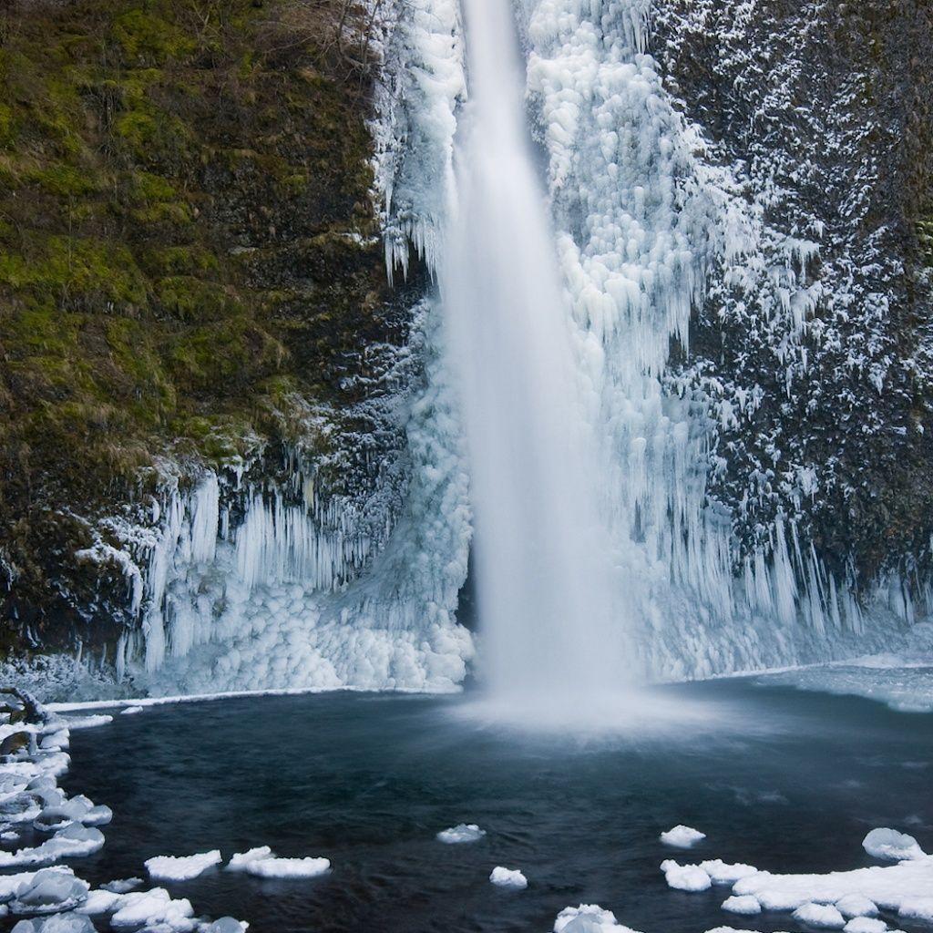 Frozen Waterfall Wallpapers - Top Free Frozen Waterfall Backgrounds ...