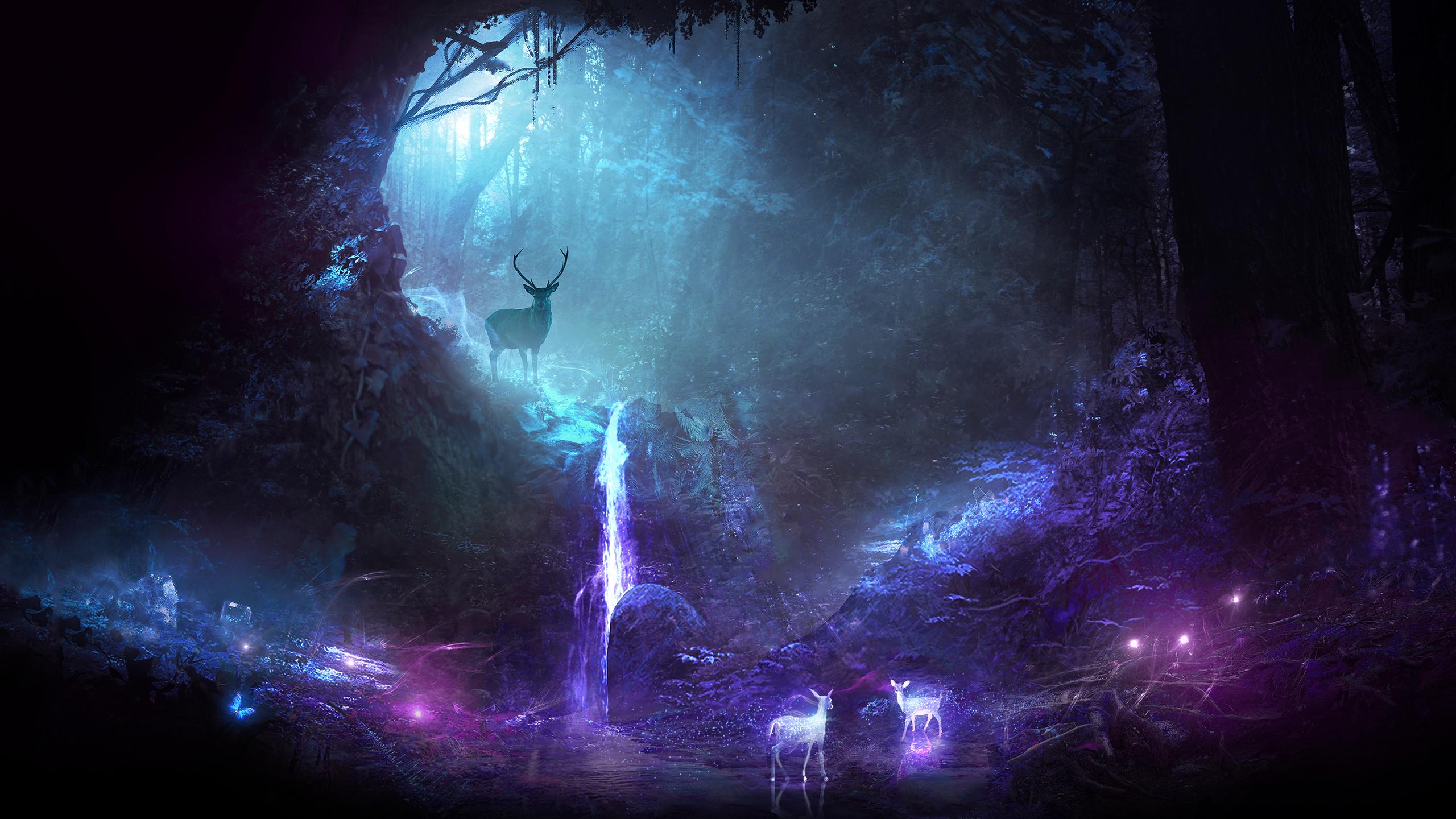 Neon Waterfall Wallpapers - Top Free Neon Waterfall Backgrounds ...