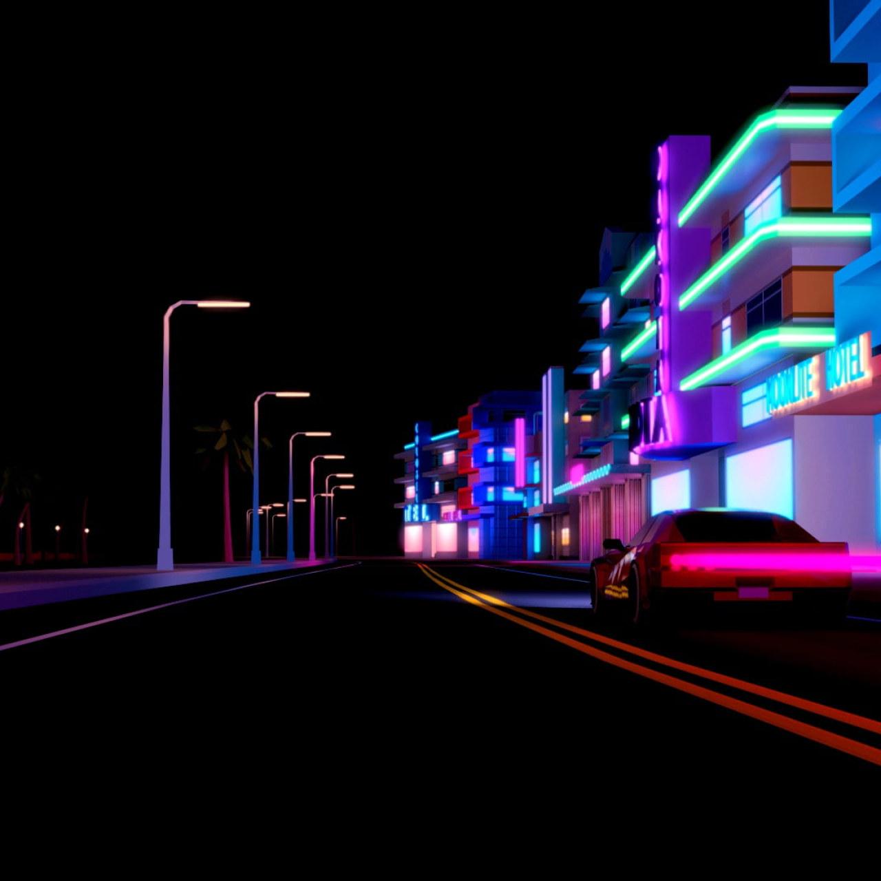 80s Neon Road Wallpapers - Top Free 80s Neon Road Backgrounds ...