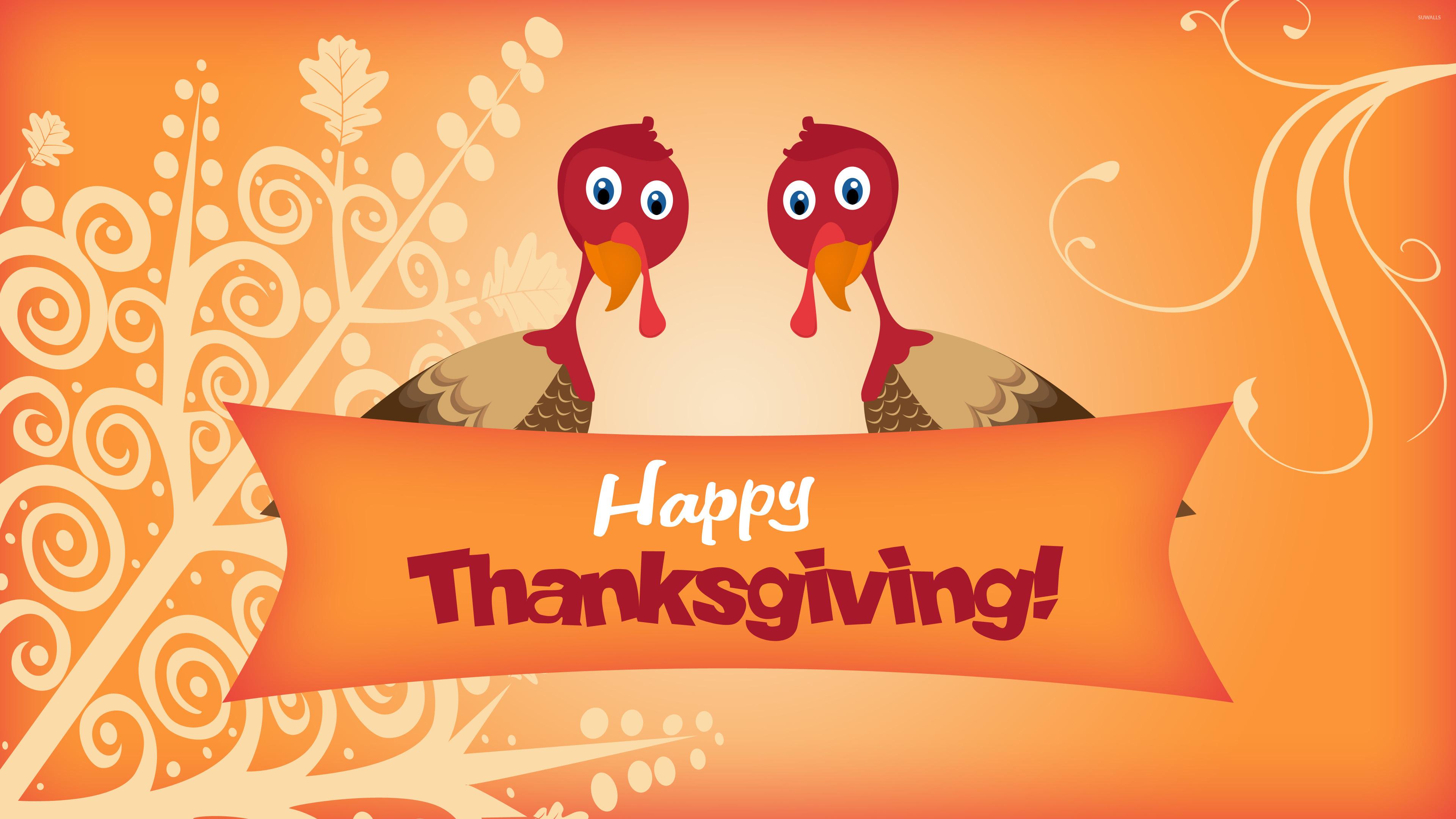 Thanksgiving Cartoon Turkey Wallpapers - Top Free Thanksgiving Cartoon ...