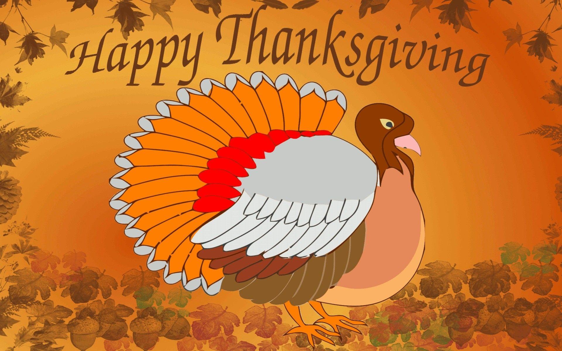 Thanksgiving Cartoon Turkey Wallpapers - Top Free Thanksgiving Cartoon ...
