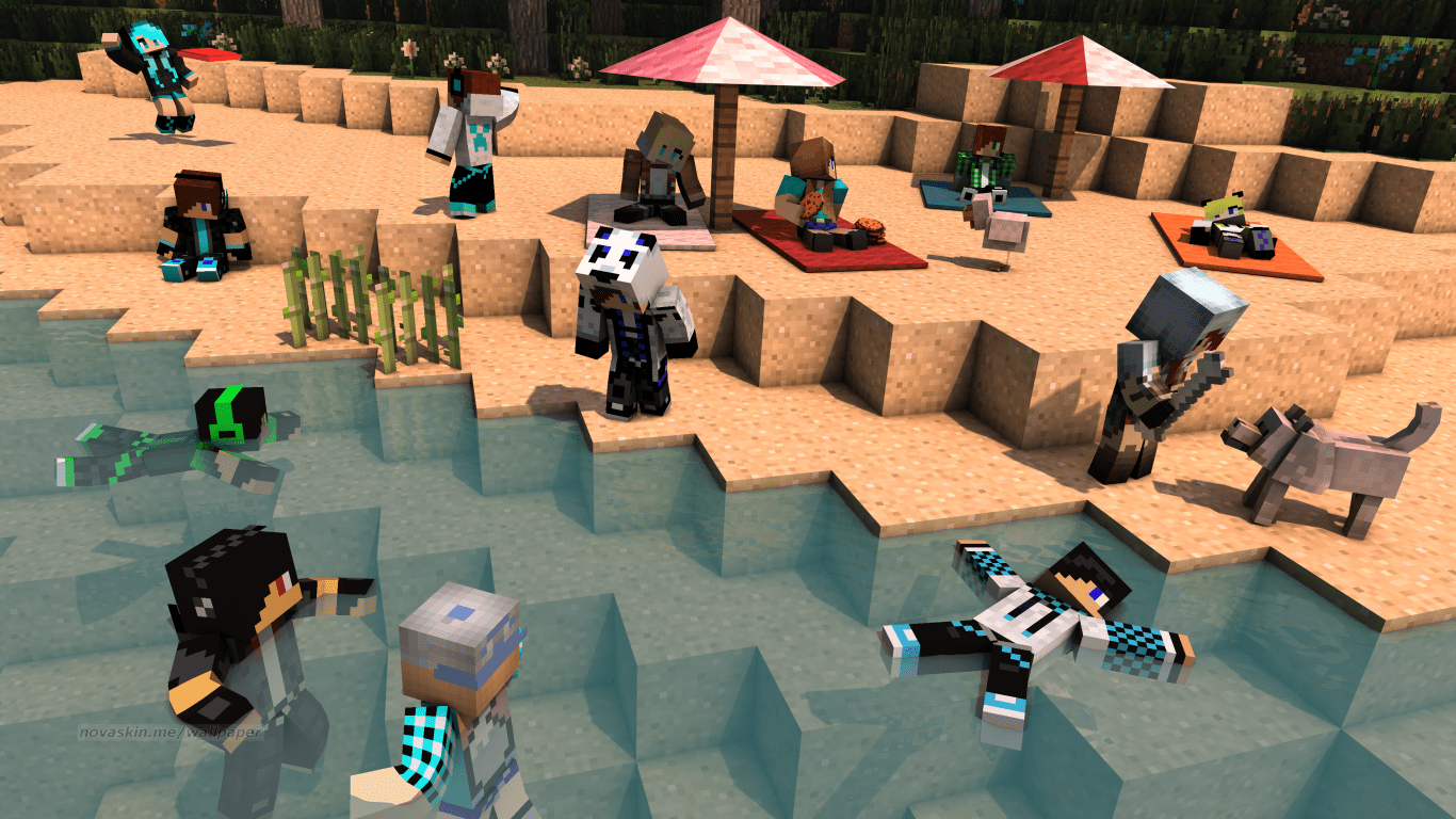 Minecraft Beach Wallpapers - Top Free Minecraft Beach Backgrounds ...