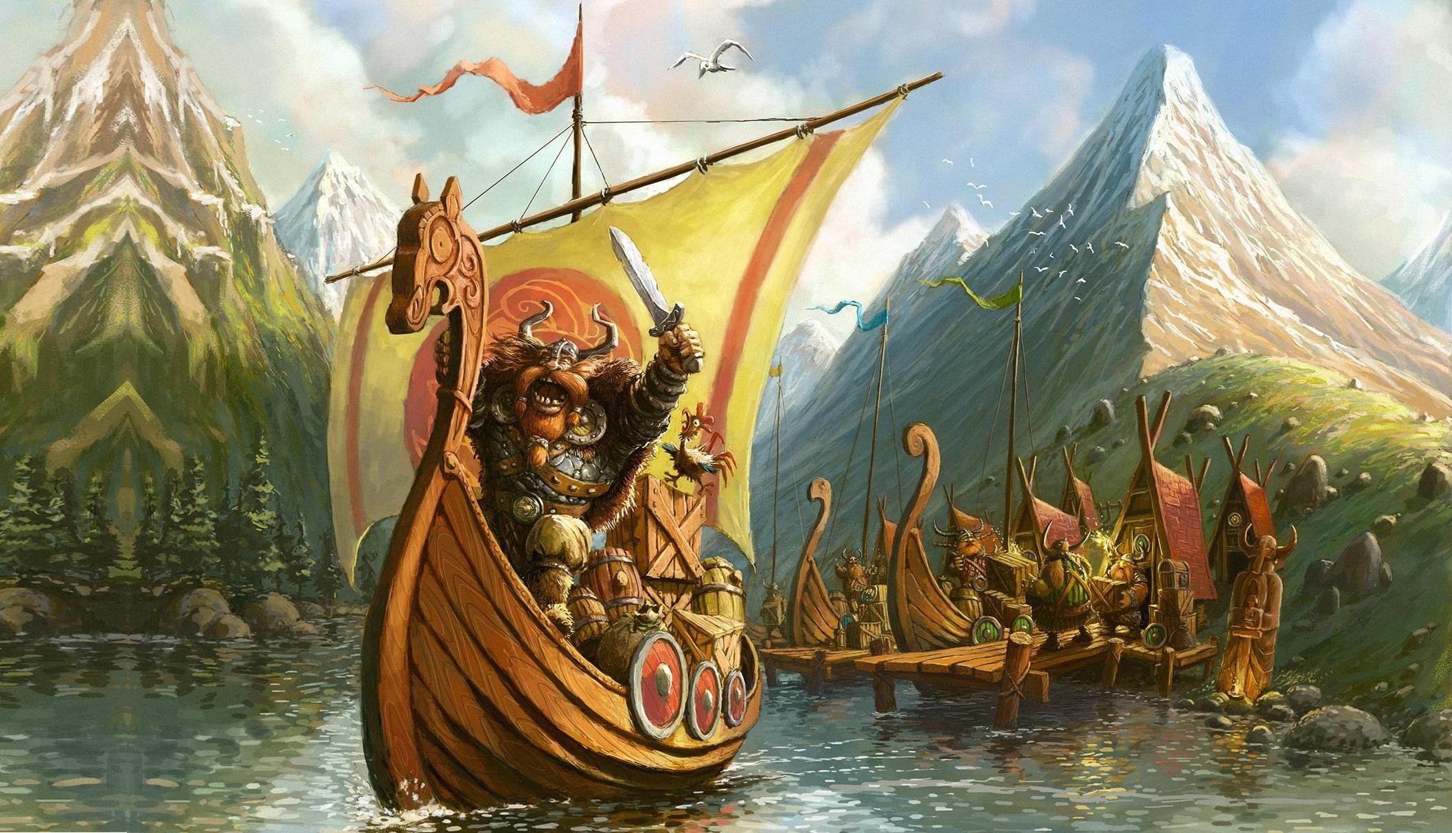 Viking Boat Wallpapers - Top Free Viking Boat Backgrounds - WallpaperAccess