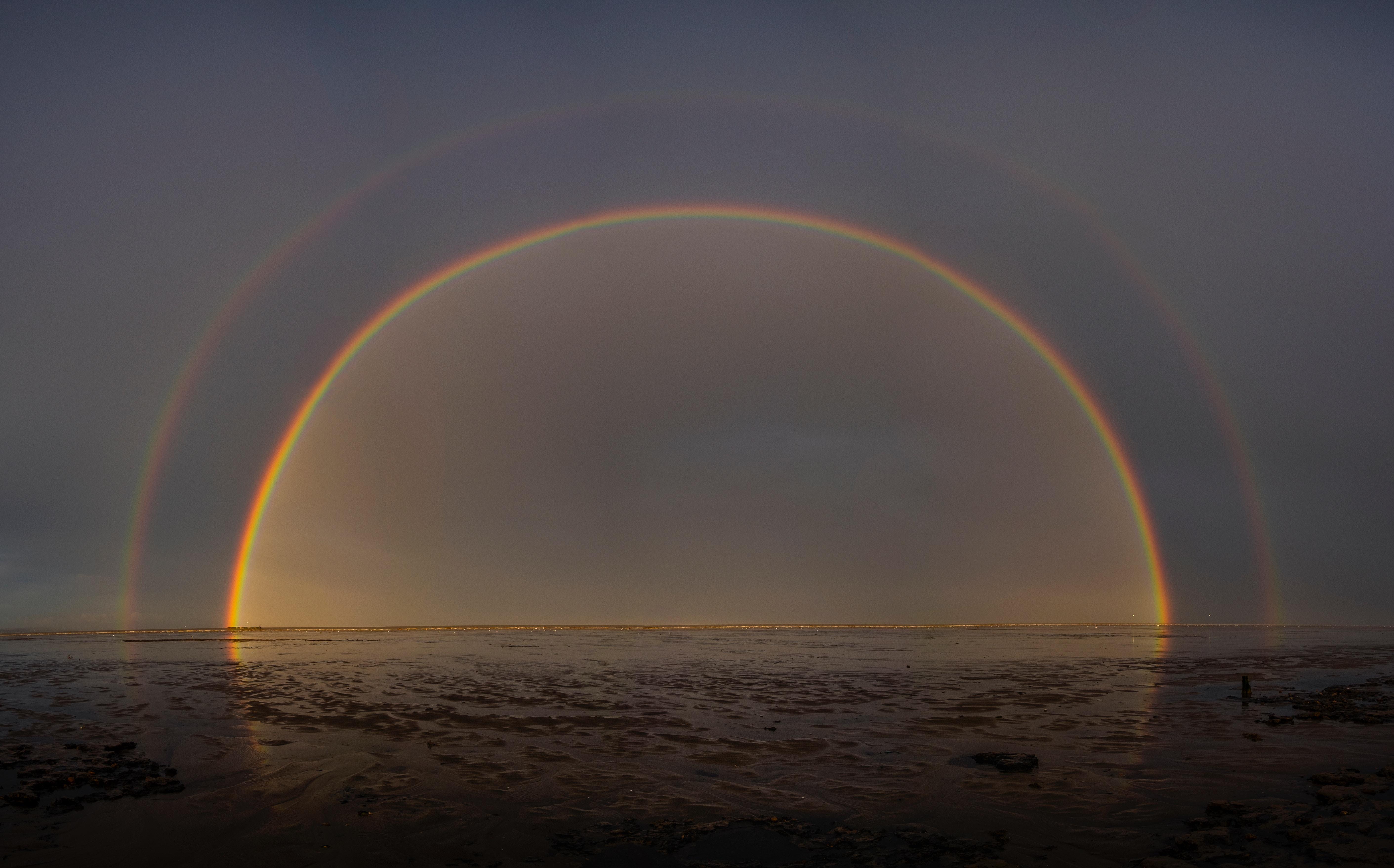 Double Rainbow Wallpapers - Top Free Double Rainbow Backgrounds - WallpaperAccess
