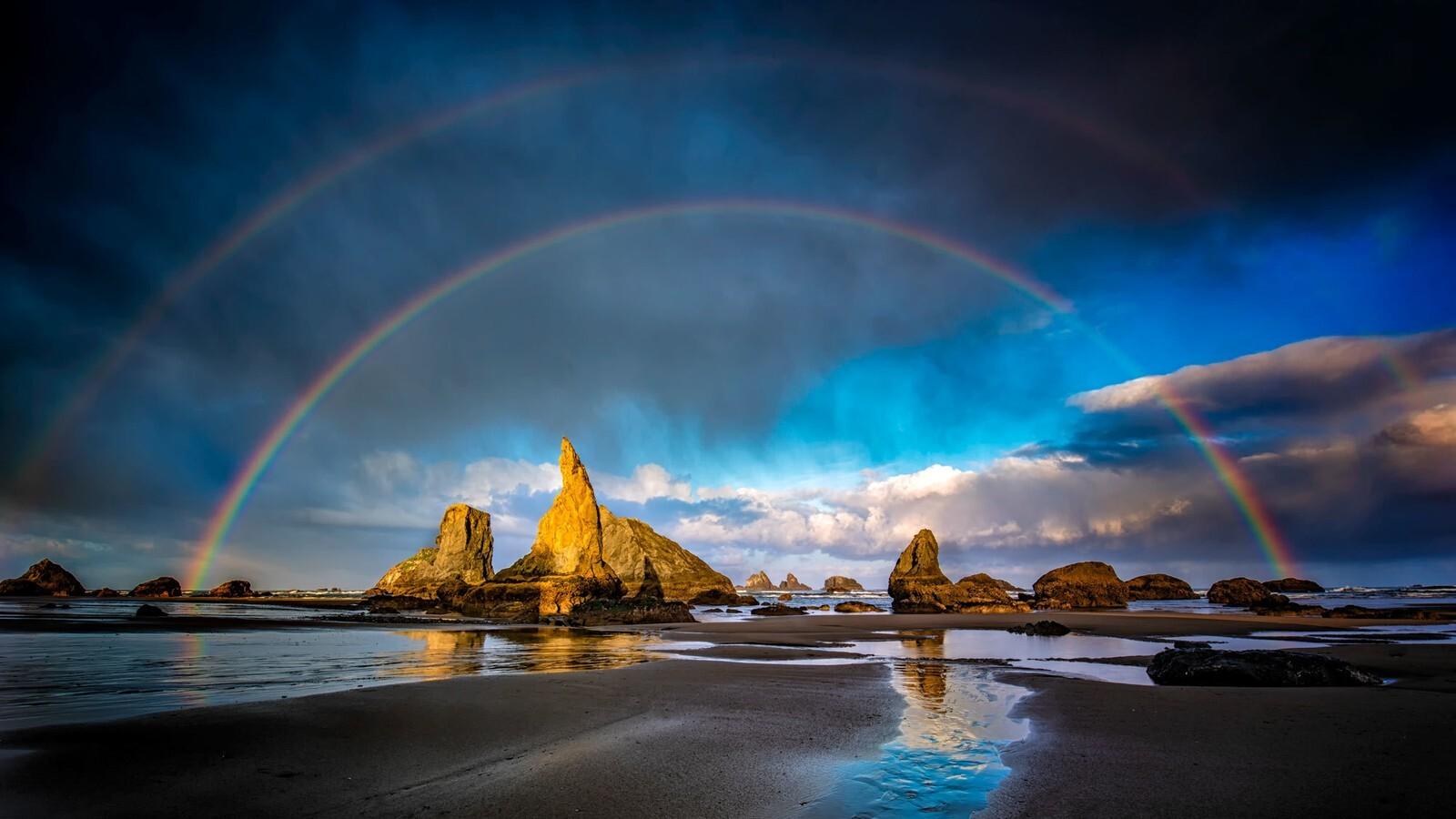Double Rainbow Wallpapers - Top Free Double Rainbow Backgrounds ...