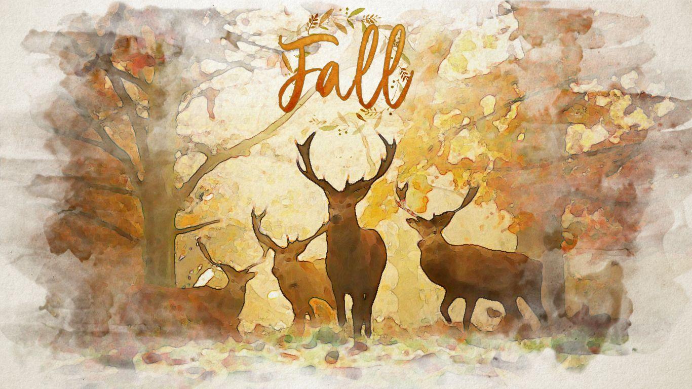 Fall Watercolor Desktop Wallpapers - Top Free Fall Watercolor Desktop ...
