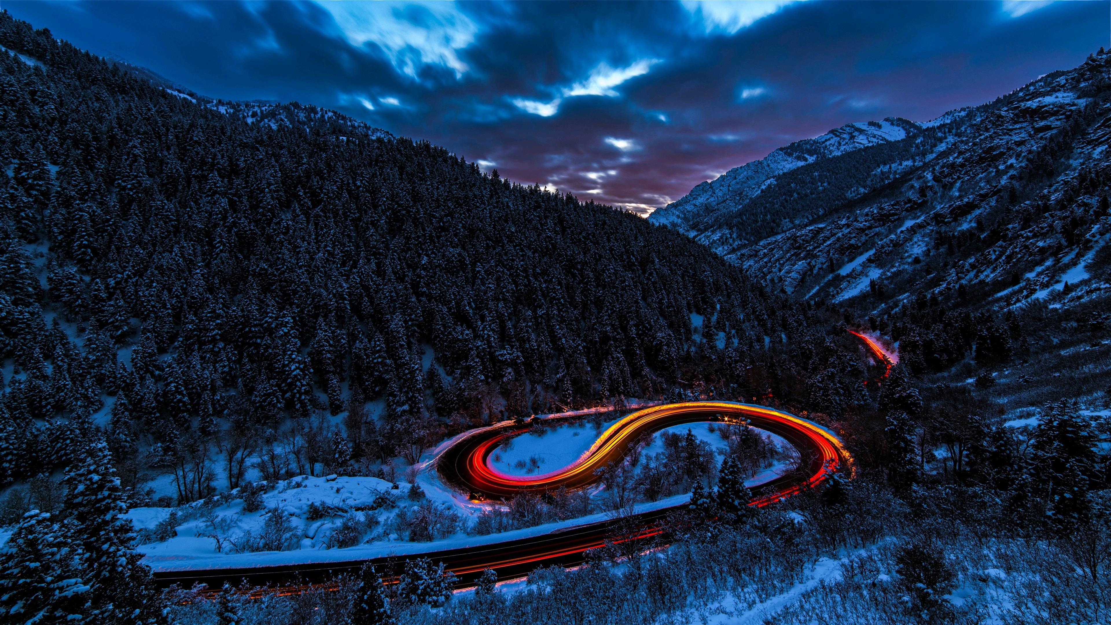 4K Snow Night Wallpapers - Top Free 4K Snow Night Backgrounds ...