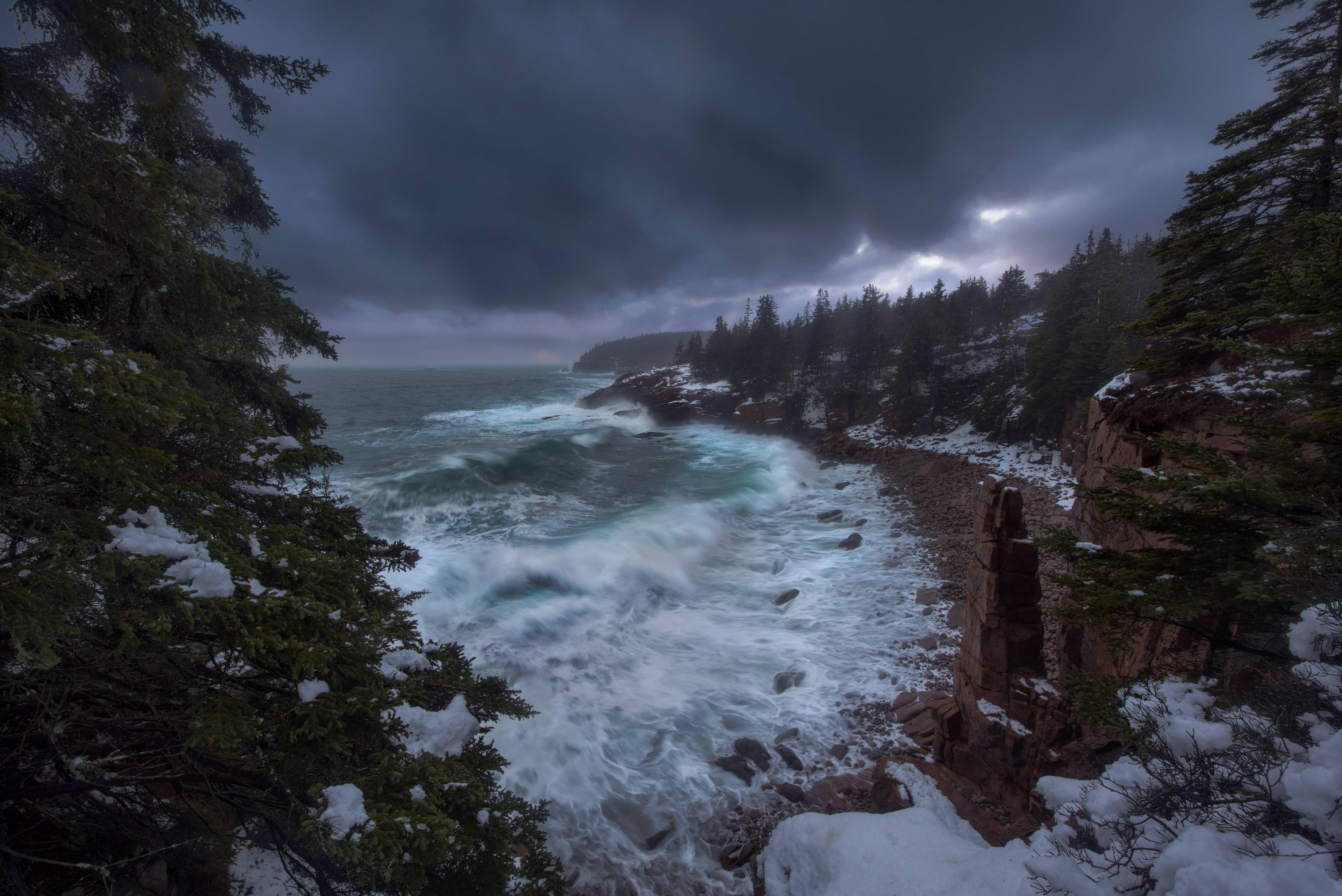 Acadia National Park Winter Wallpapers - Top Free Acadia National Park ...