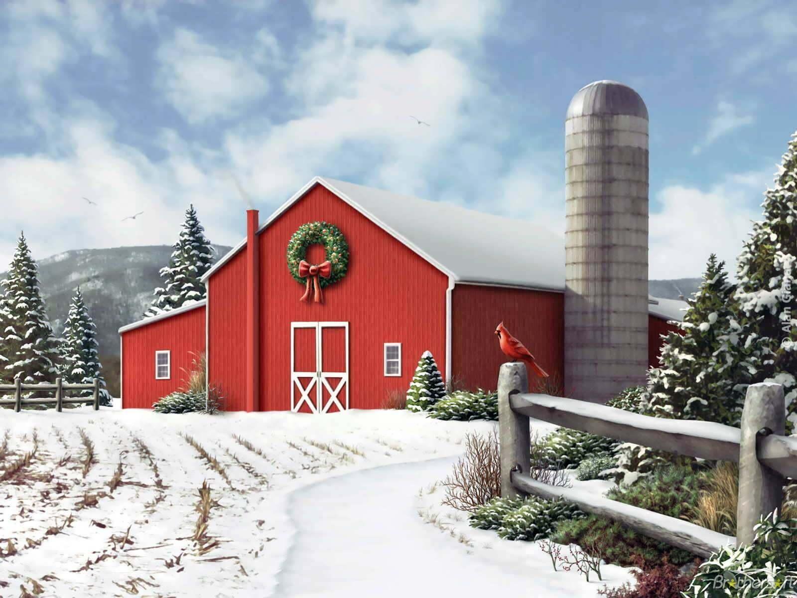 Winter Barn Wallpapers - Top Free Winter Barn Backgrounds - WallpaperAccess