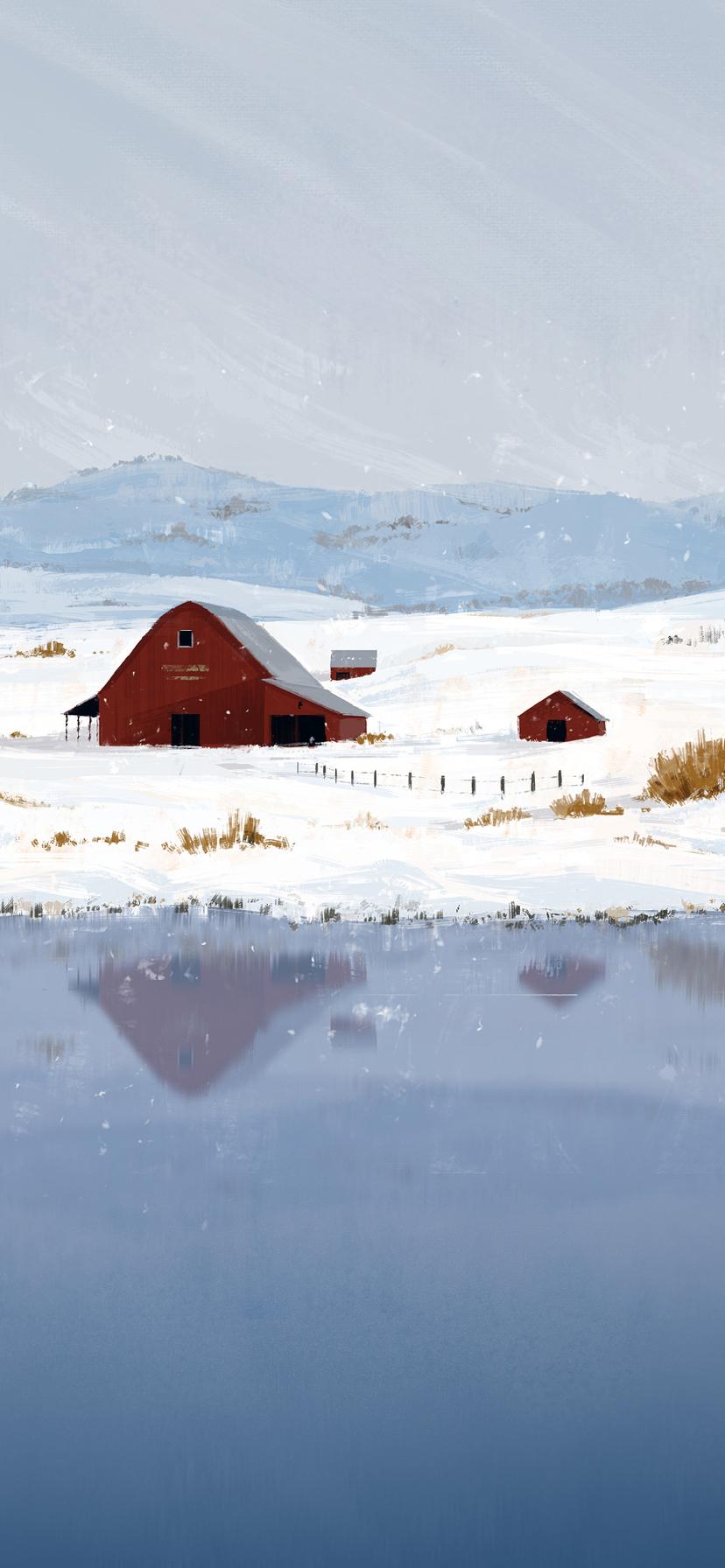 Winter Barn Wallpapers - Top Free Winter Barn Backgrounds - WallpaperAccess