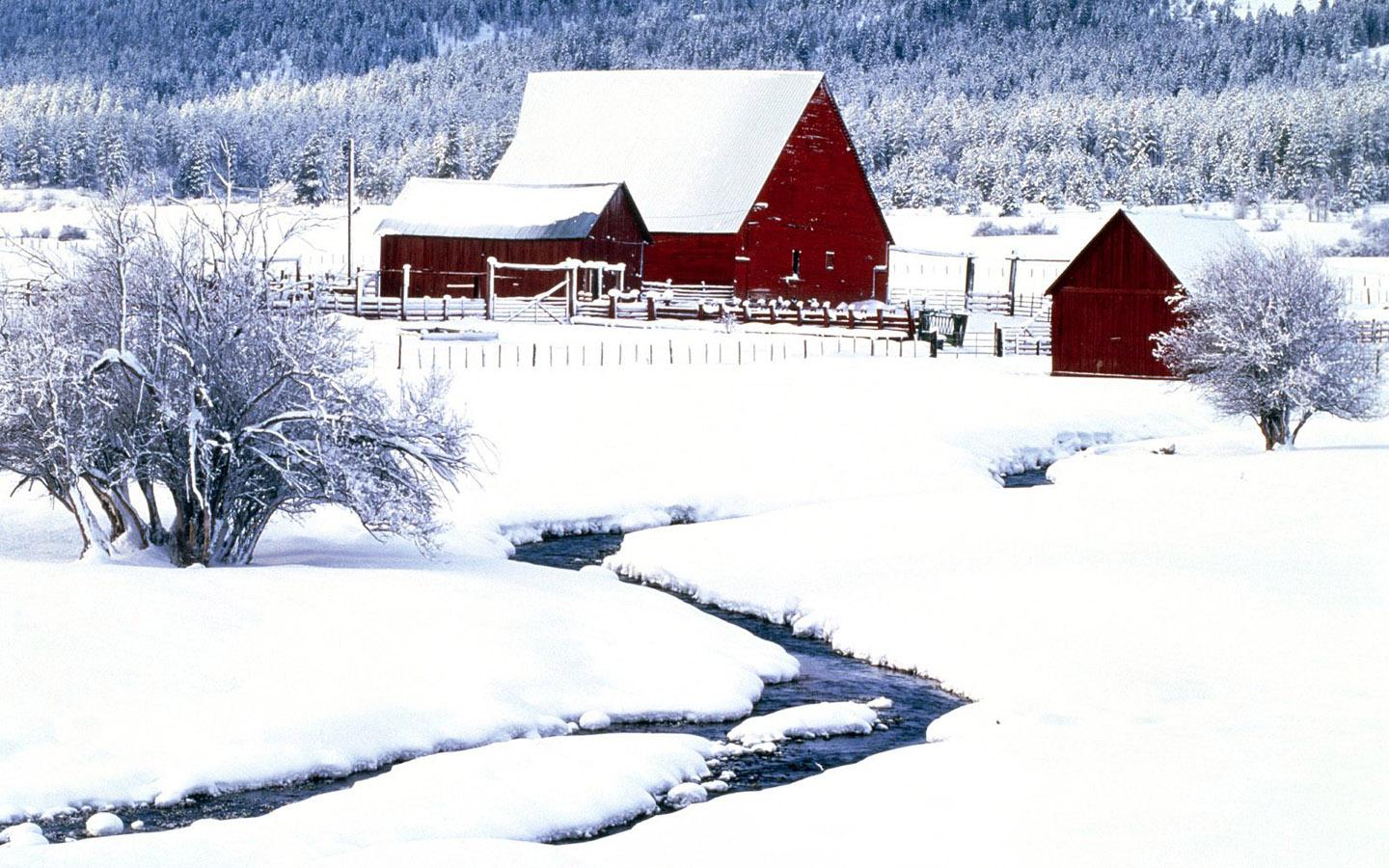 Winter Barn Wallpapers - Top Free Winter Barn Backgrounds - WallpaperAccess