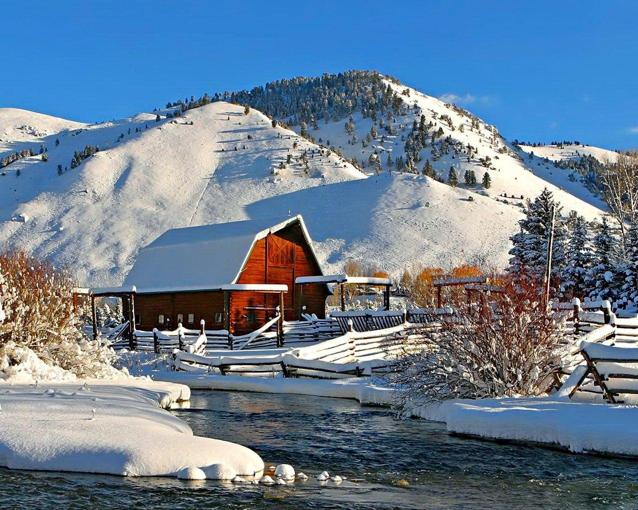 Winter Barn Wallpapers - Top Free Winter Barn Backgrounds - WallpaperAccess