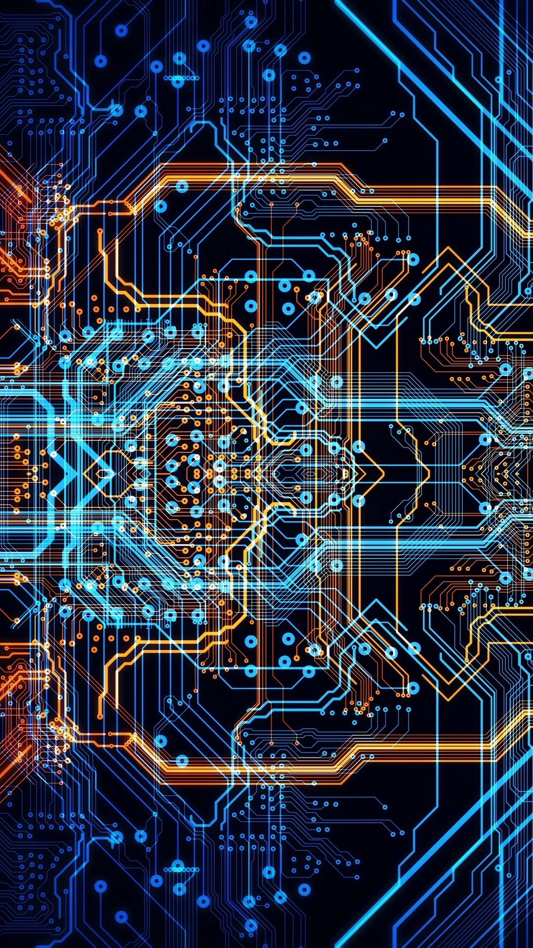 Neon Circuit iPhone Wallpapers - Top Free Neon Circuit iPhone ...