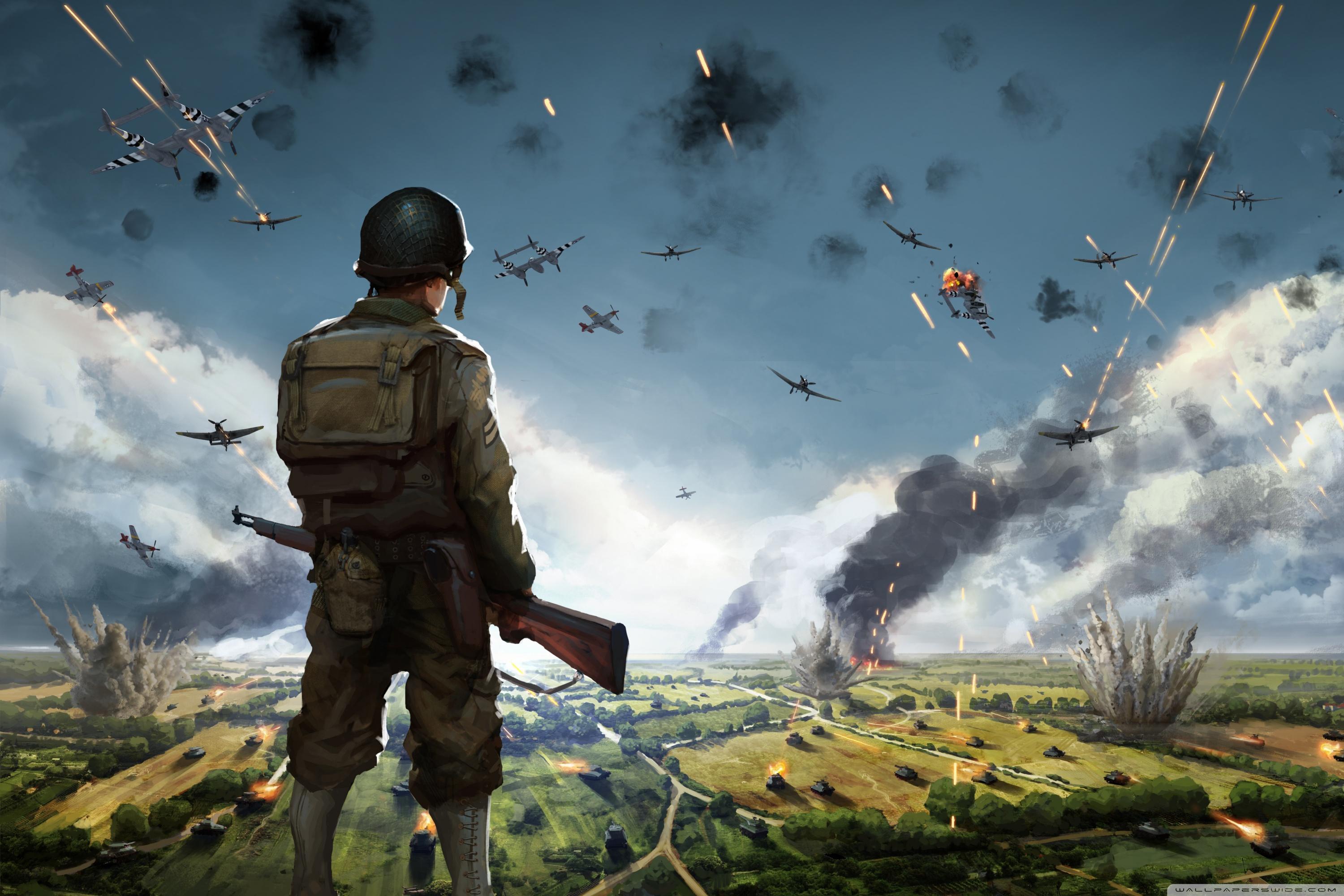 World War 2 Art Wallpapers - Top Free World War 2 Art Backgrounds ...