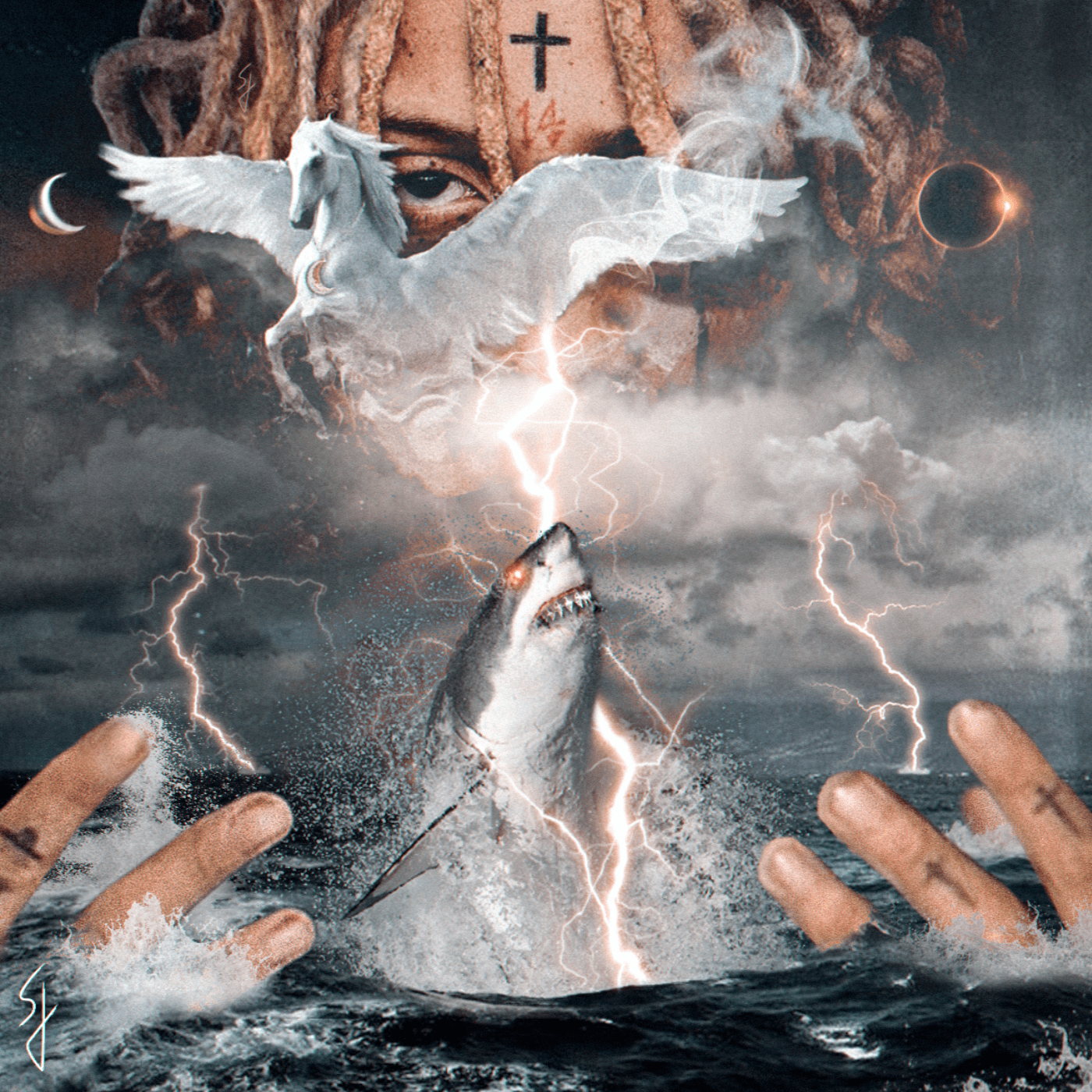 Neon Shark Wallpapers - Top Free Neon Shark Backgrounds - WallpaperAccess