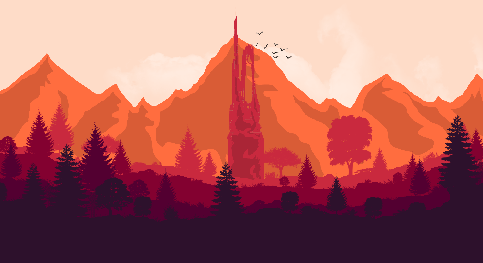 Firewatch Dual Monitor Wallpapers - Top Free Firewatch Dual Monitor ...