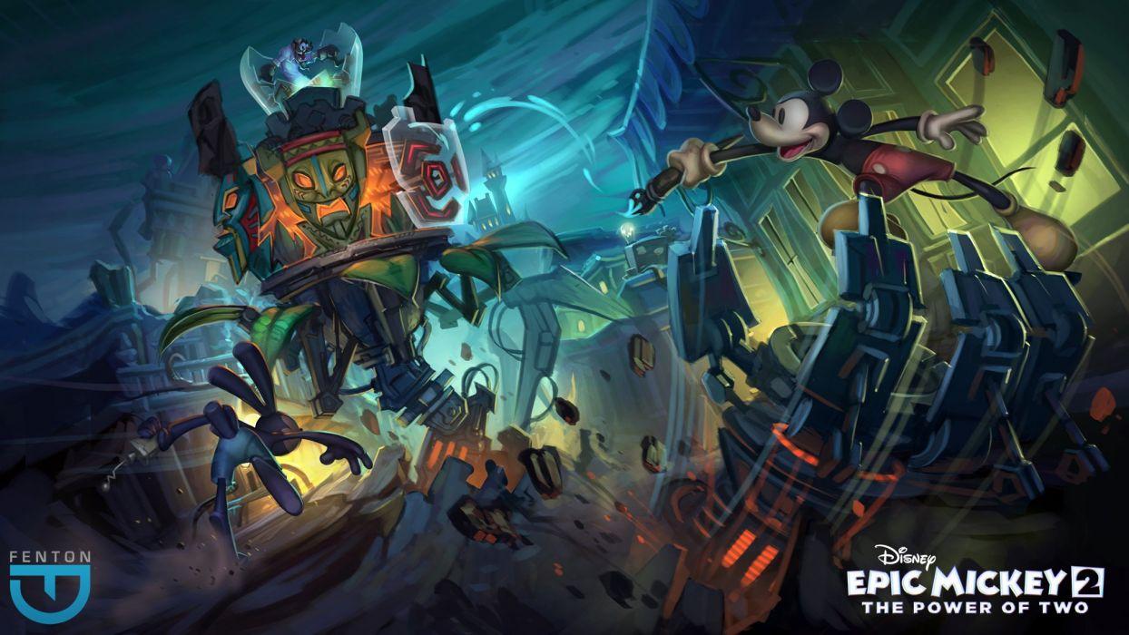Epic Mickey 2 Wallpapers - Top Free Epic Mickey 2 Backgrounds - WallpaperAccess