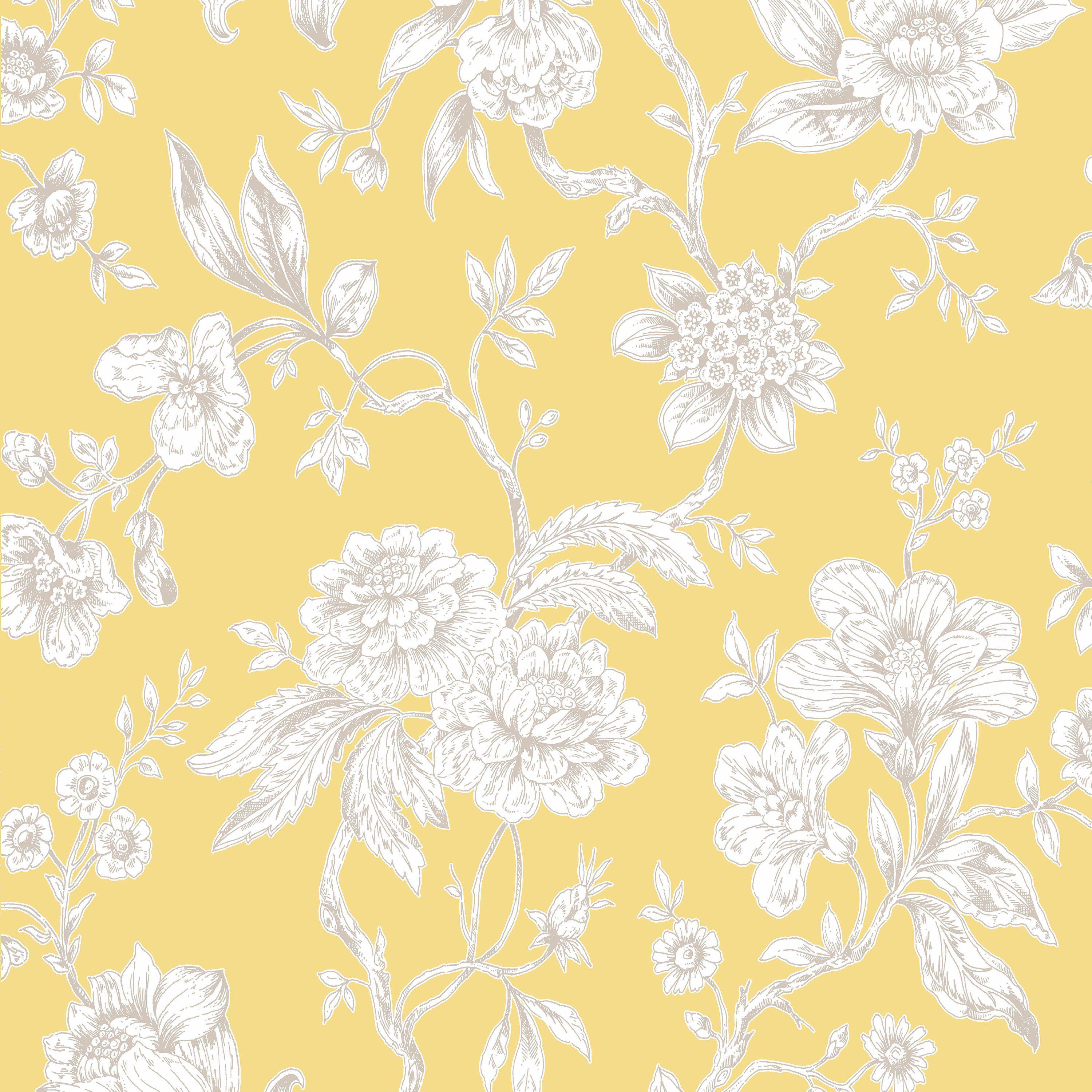 Yellow Floral Pattern Wallpapers - Top Free Yellow Floral Pattern ...