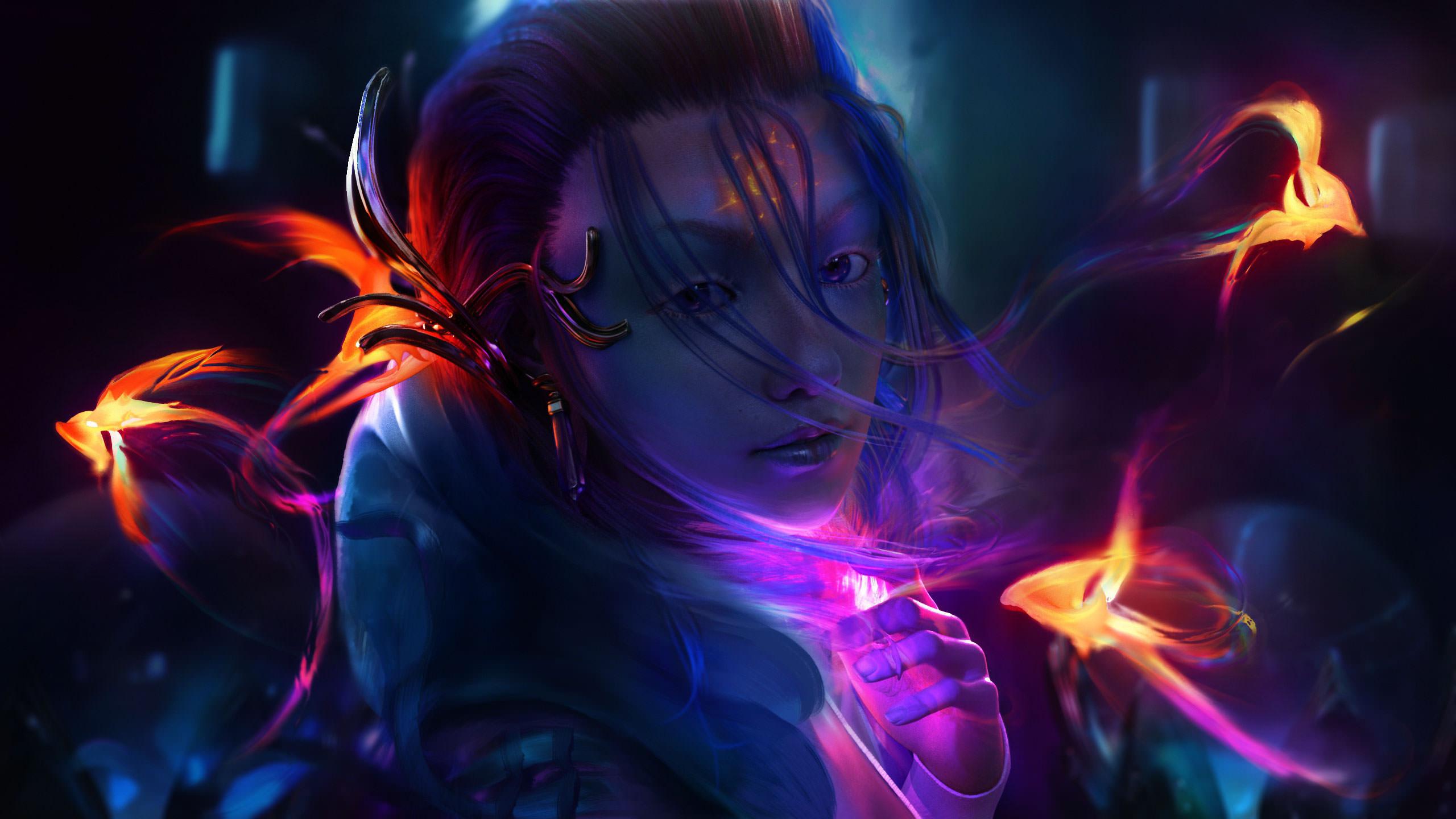 Girl Neon Wallpapers - Top Free Girl Neon Backgrounds - WallpaperAccess