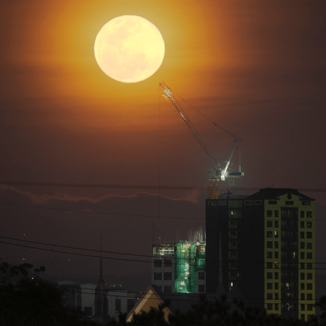 Super Moon at Sunset Wallpapers - Top Free Super Moon at Sunset ...