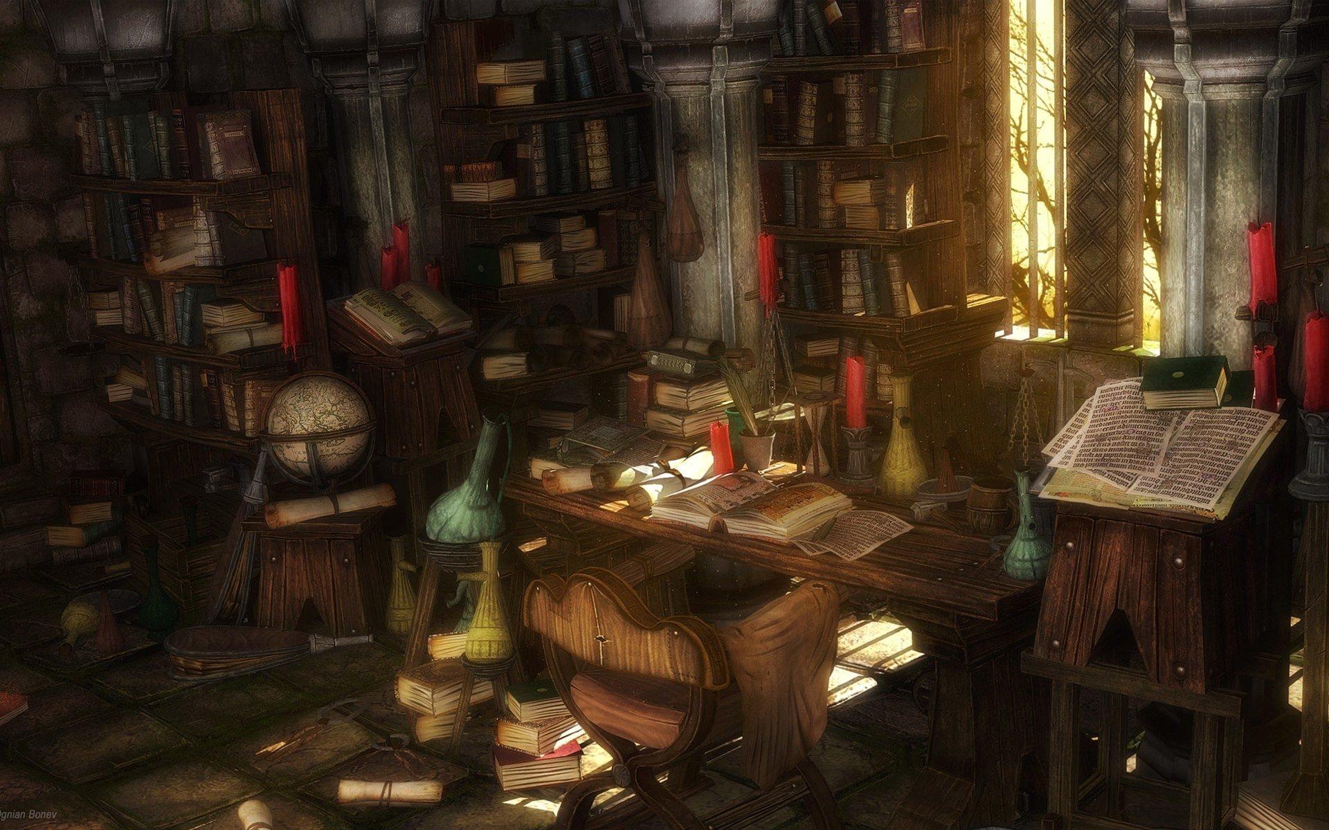 Fantasy Library Wallpapers - Top Free Fantasy Library Backgrounds ...
