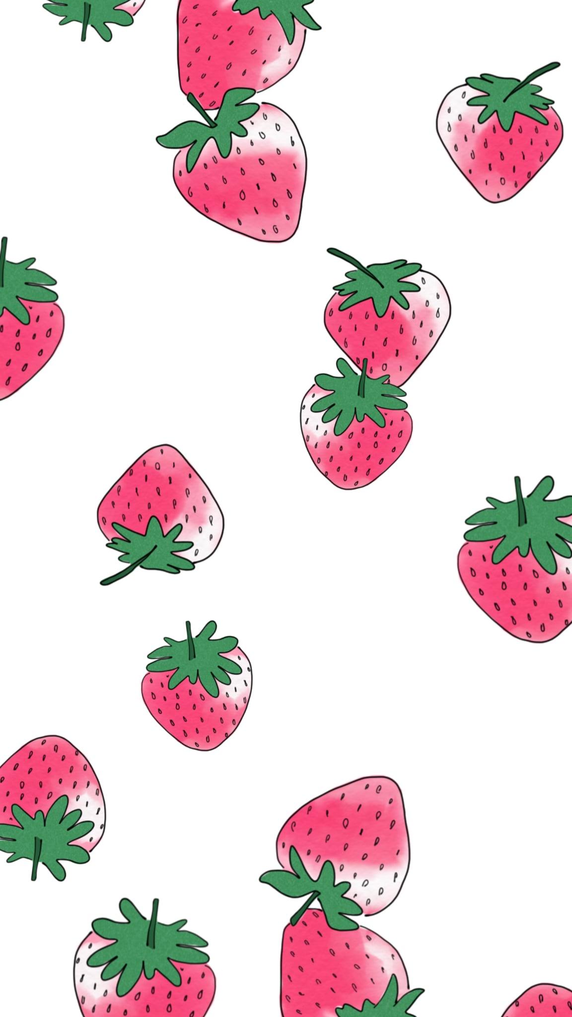 Cute Strawberry iPhone Wallpapers - Top Free Cute Strawberry iPhone ...