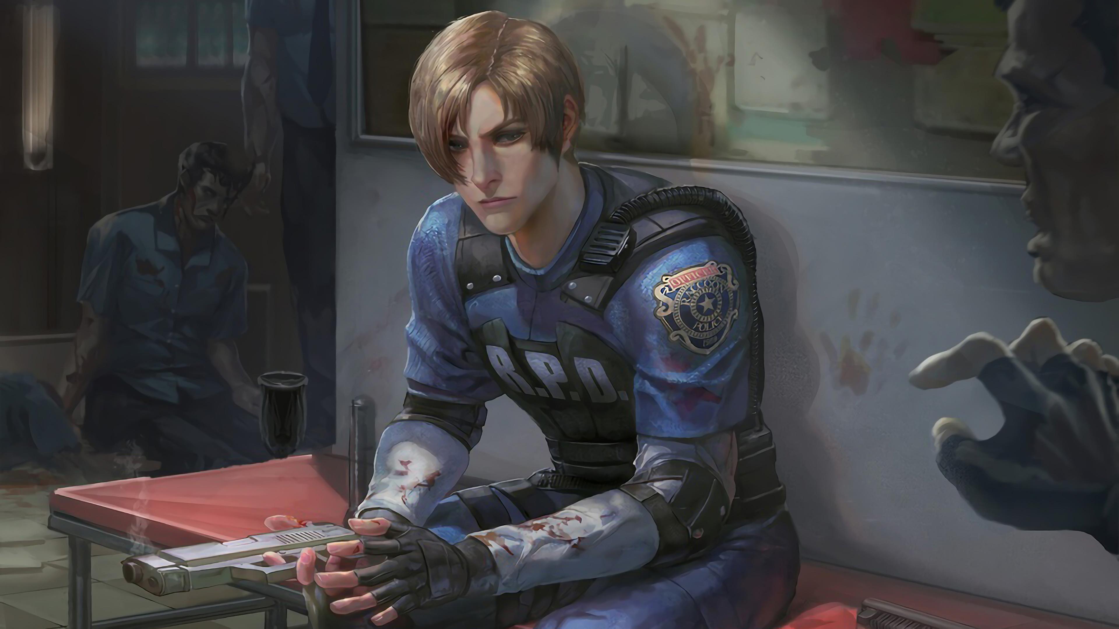 Leon Kennedy Resident Evil 2 Wallpapers - Top Free Leon Kennedy ...