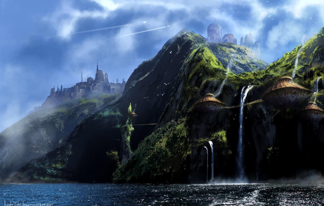 Island Waterfall Wallpapers - Top Free Island Waterfall Backgrounds ...