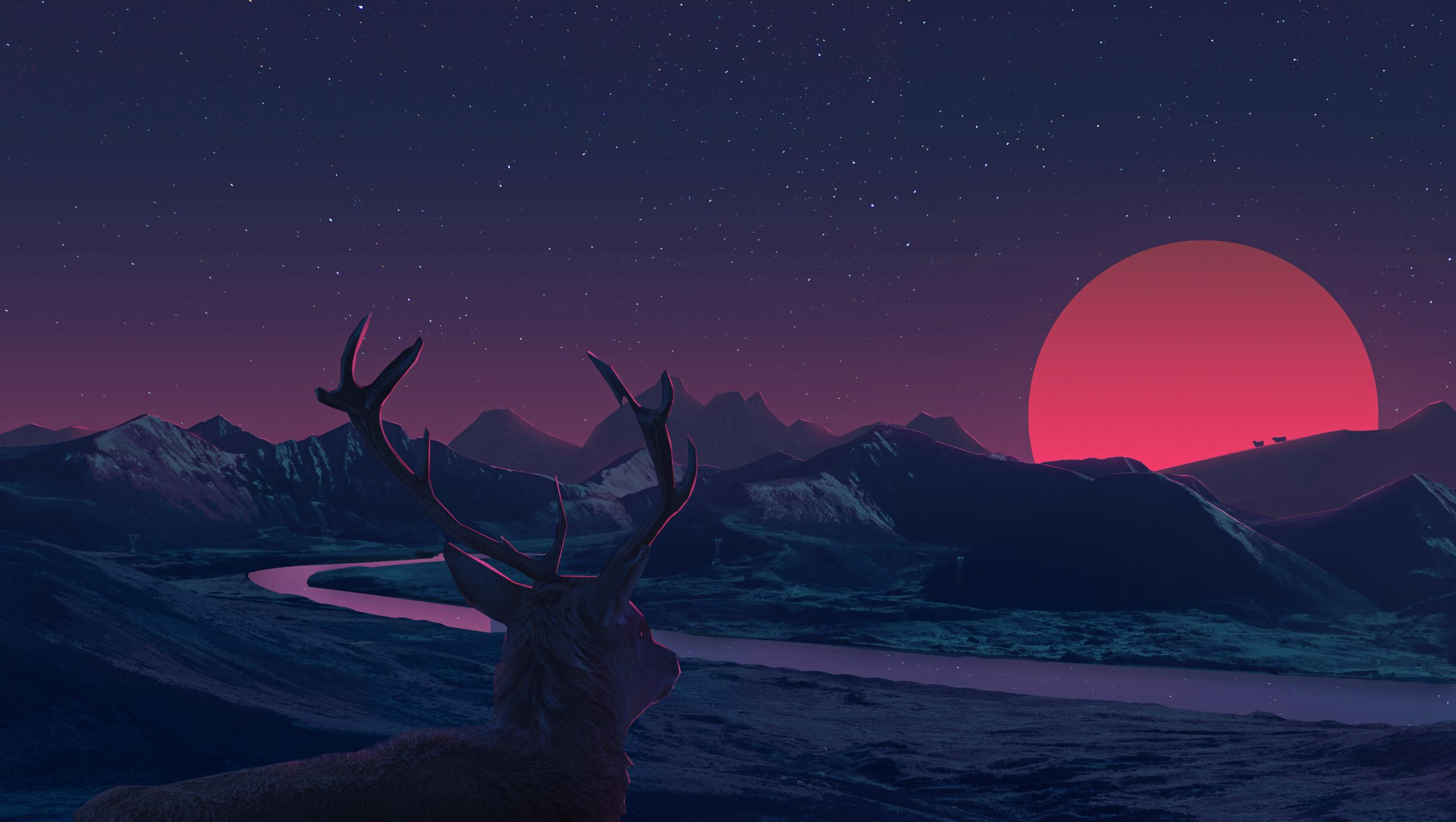 Deer Landscape Wallpapers - Top Free Deer Landscape Backgrounds ...