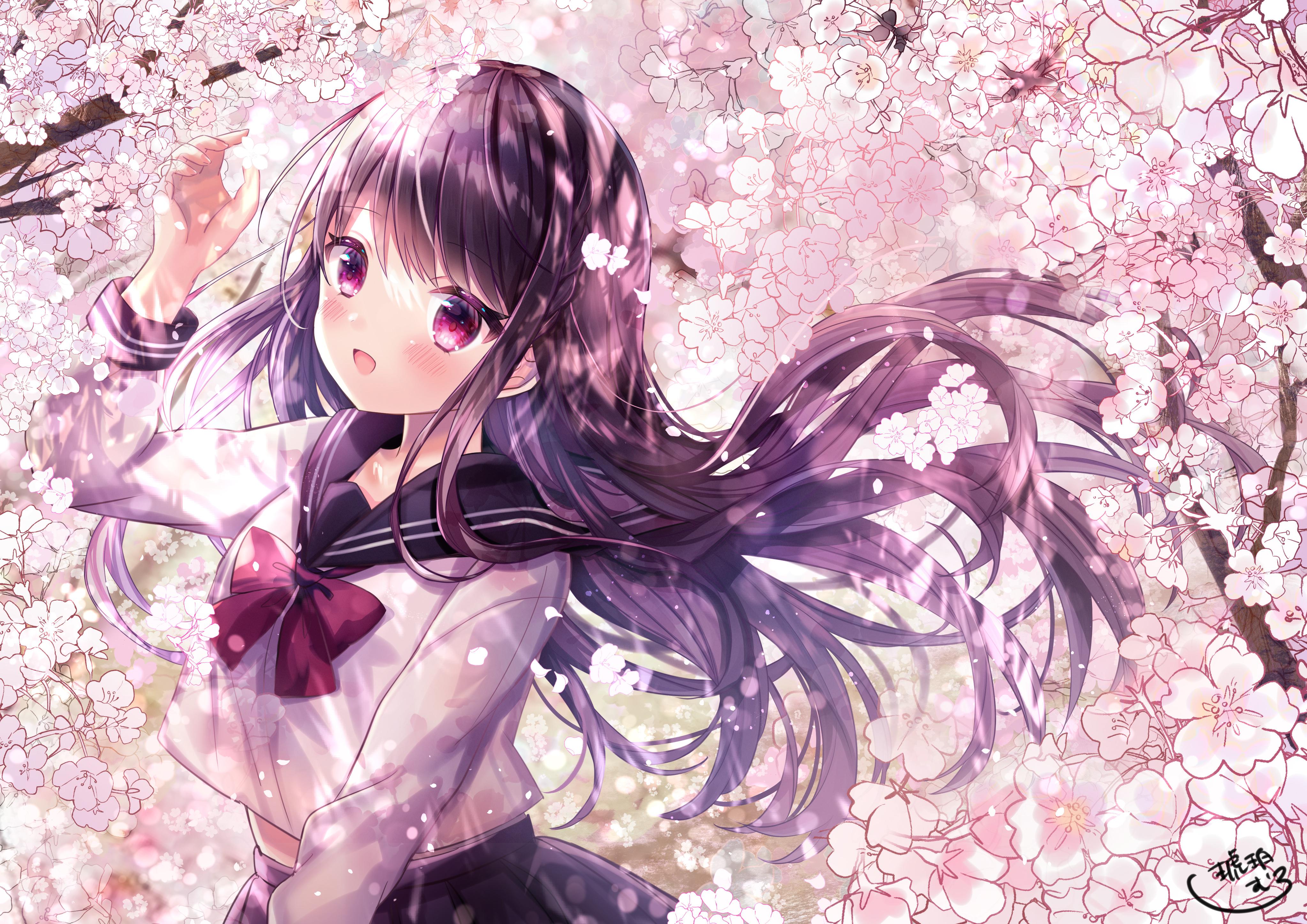 Anime Girl Spring Wallpapers - Top Free Anime Girl Spring Backgrounds ...