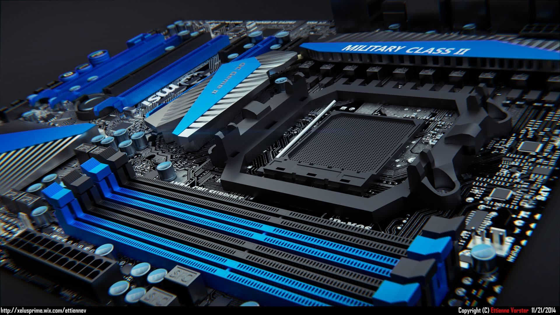 Blue Motherboard Wallpapers - Top Free Blue Motherboard Backgrounds ...