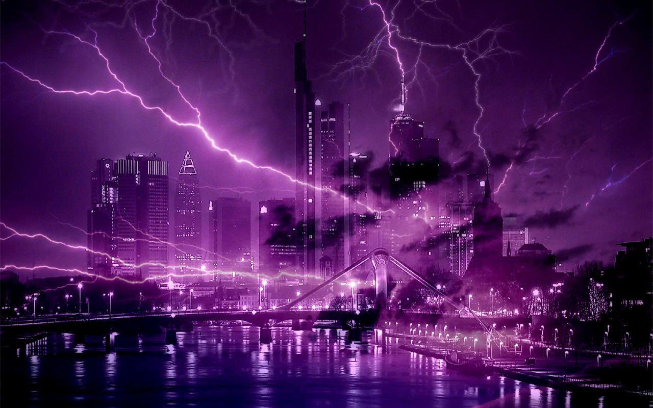Purple Lightning Storm Wallpapers - Top Free Purple Lightning Storm ...