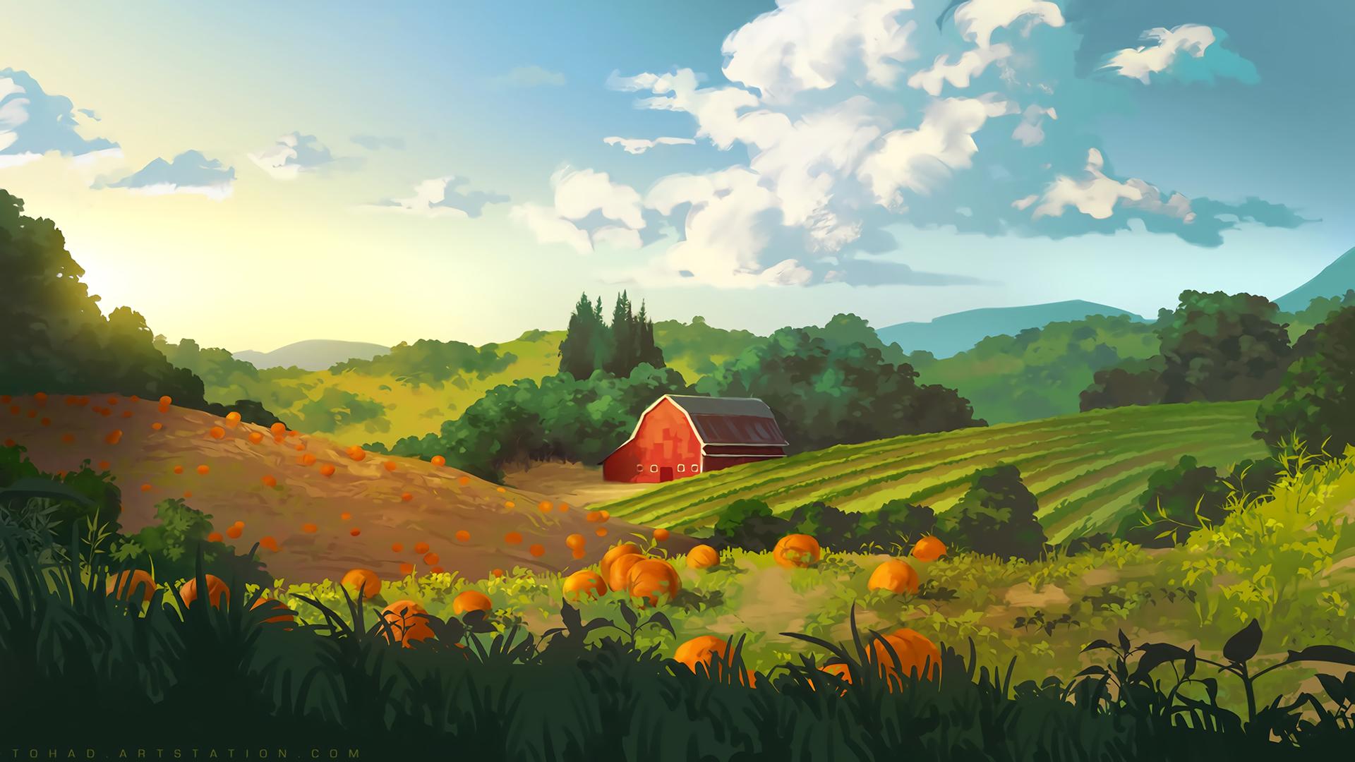 Farm Painting Wallpapers - Top Free Farm Painting Backgrounds ...