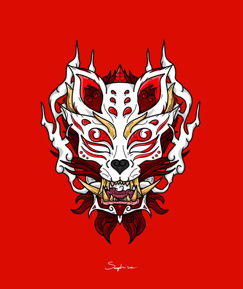 Yokai Mask Wallpapers - Top Free Yokai Mask Backgrounds - WallpaperAccess