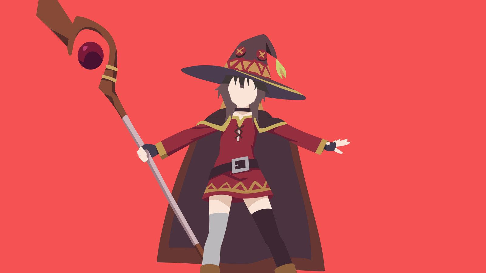 Megumin Minimalist Wallpapers - Top Free Megumin Minimalist Backgrounds ...
