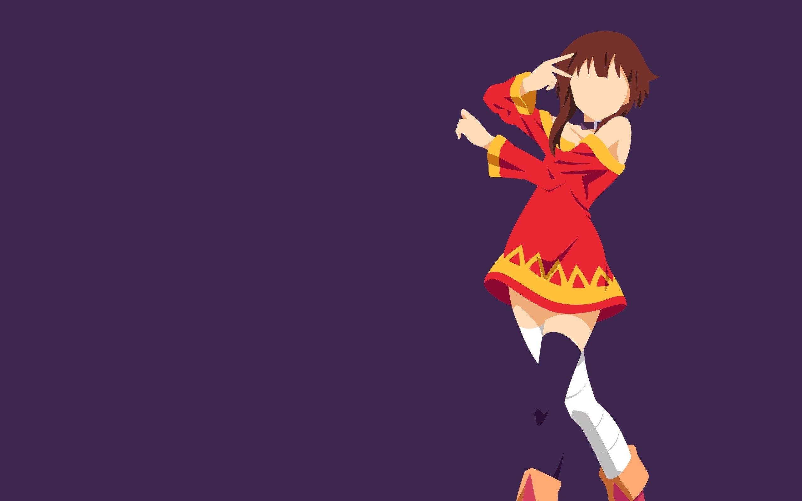 Megumin Minimalist Wallpapers - Top Free Megumin Minimalist Backgrounds ...