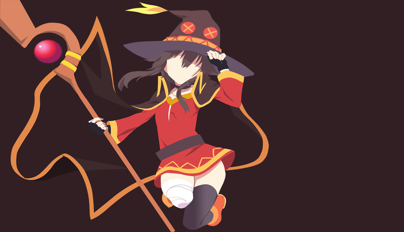 Megumin Minimalist Wallpapers - Top Free Megumin Minimalist Backgrounds ...