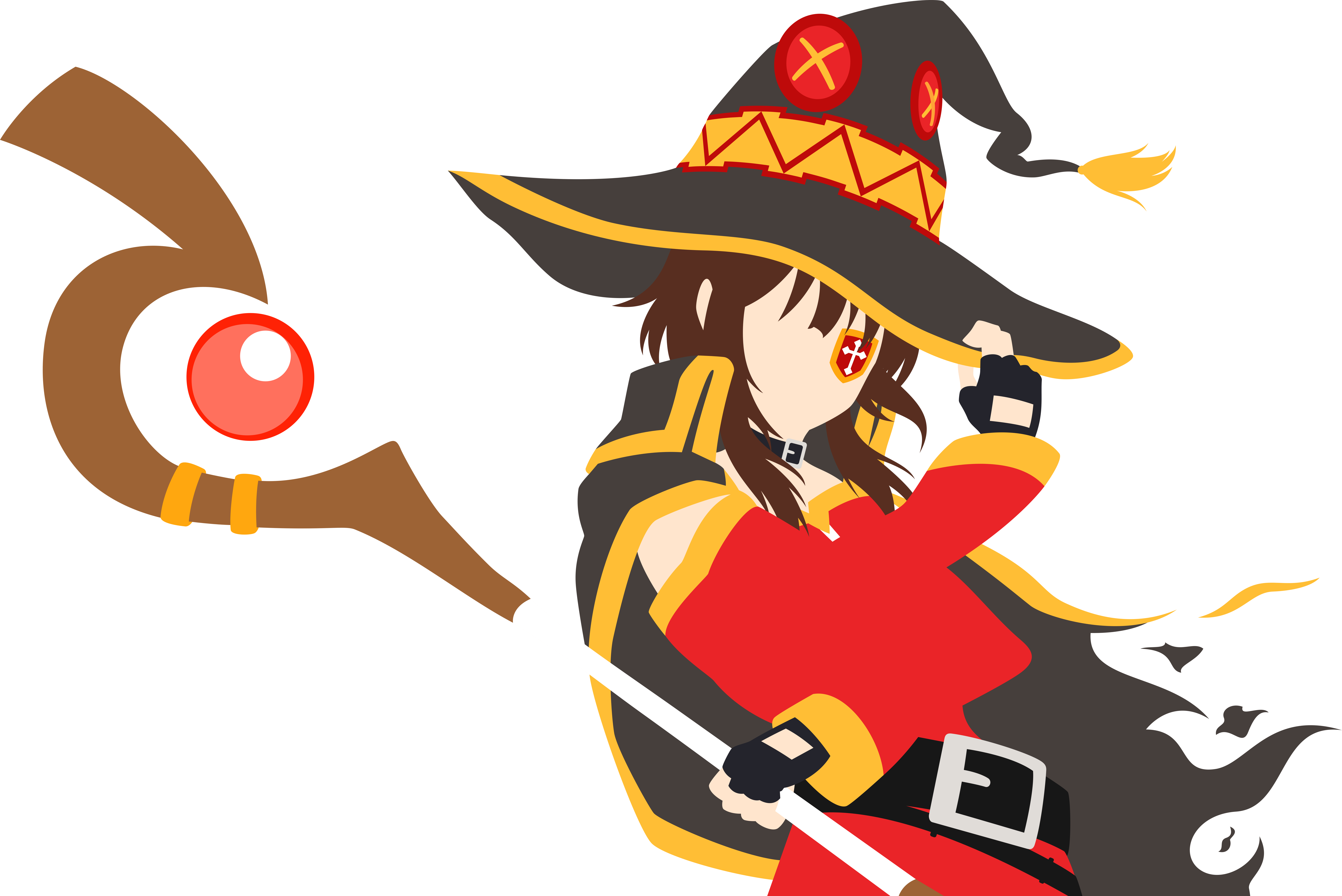 Megumin Minimalist Wallpapers - Top Free Megumin Minimalist Backgrounds ...