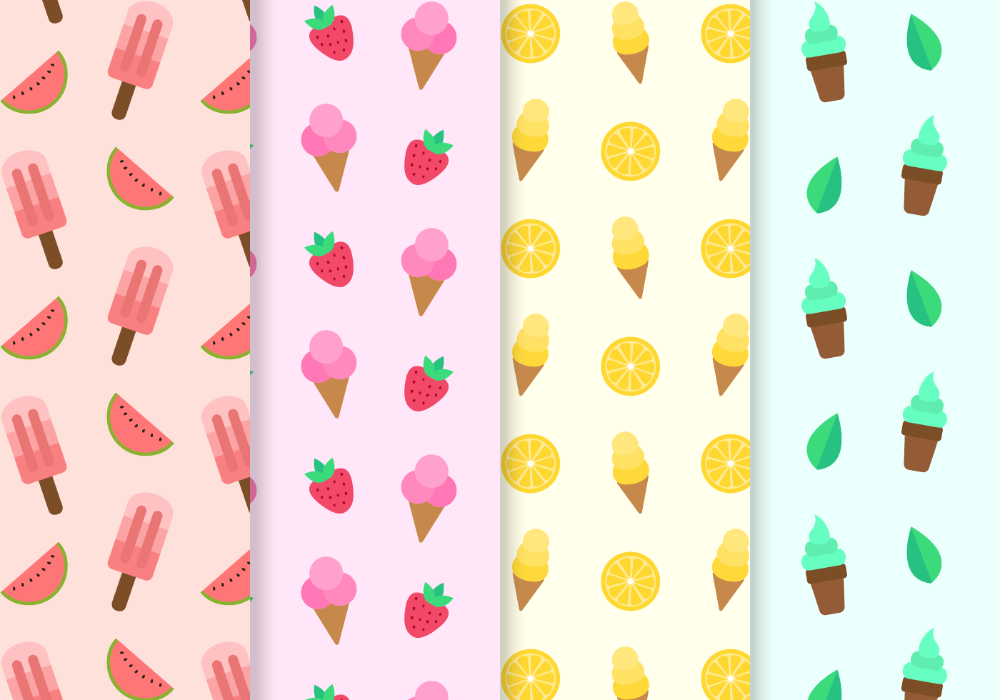 Ice Cream Pattern Wallpapers - Top Free Ice Cream Pattern Backgrounds ...
