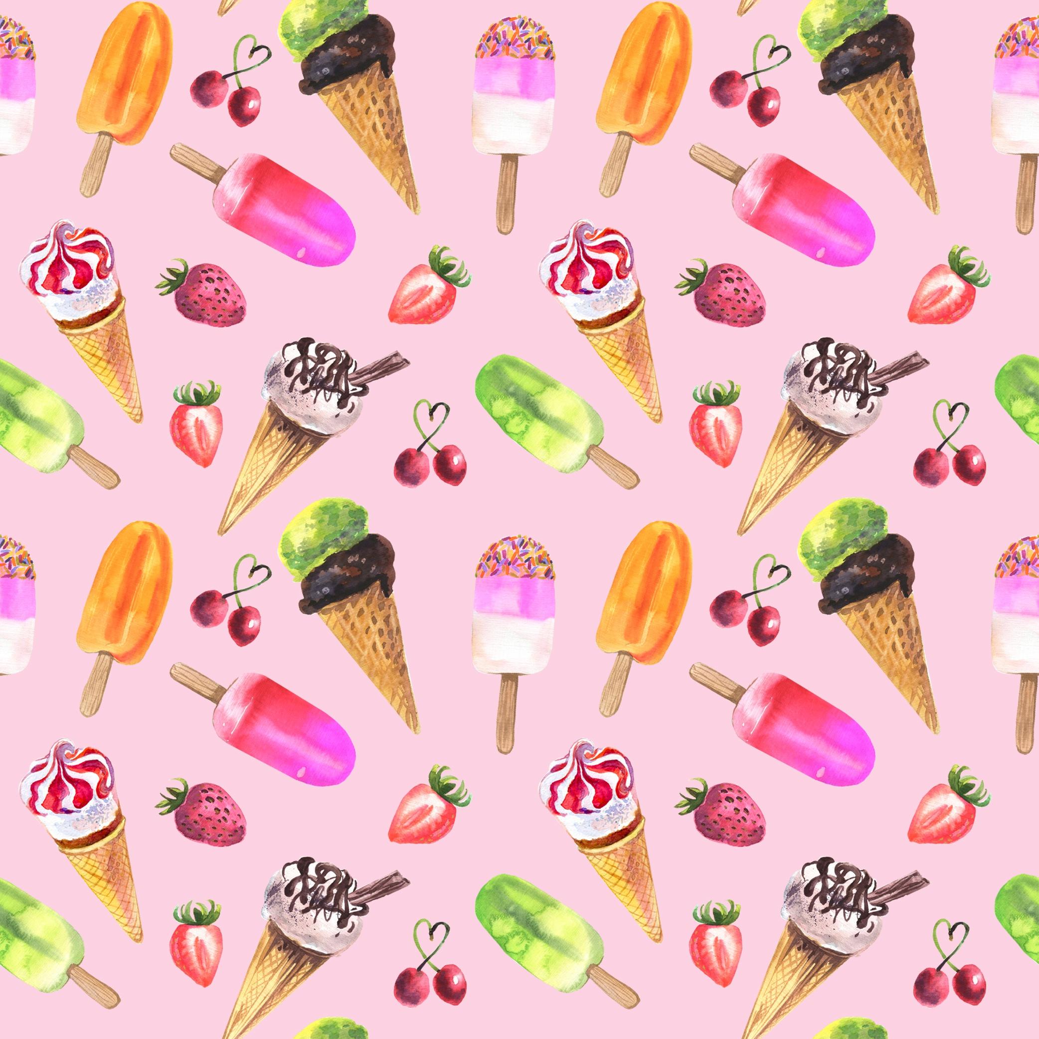 Ice Cream Pattern Wallpapers - Top Free Ice Cream Pattern Backgrounds ...