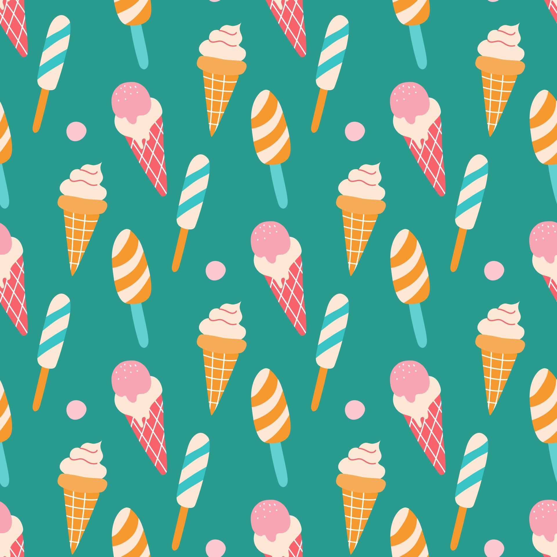 Ice Cream Pattern Wallpapers - Top Free Ice Cream Pattern Backgrounds ...