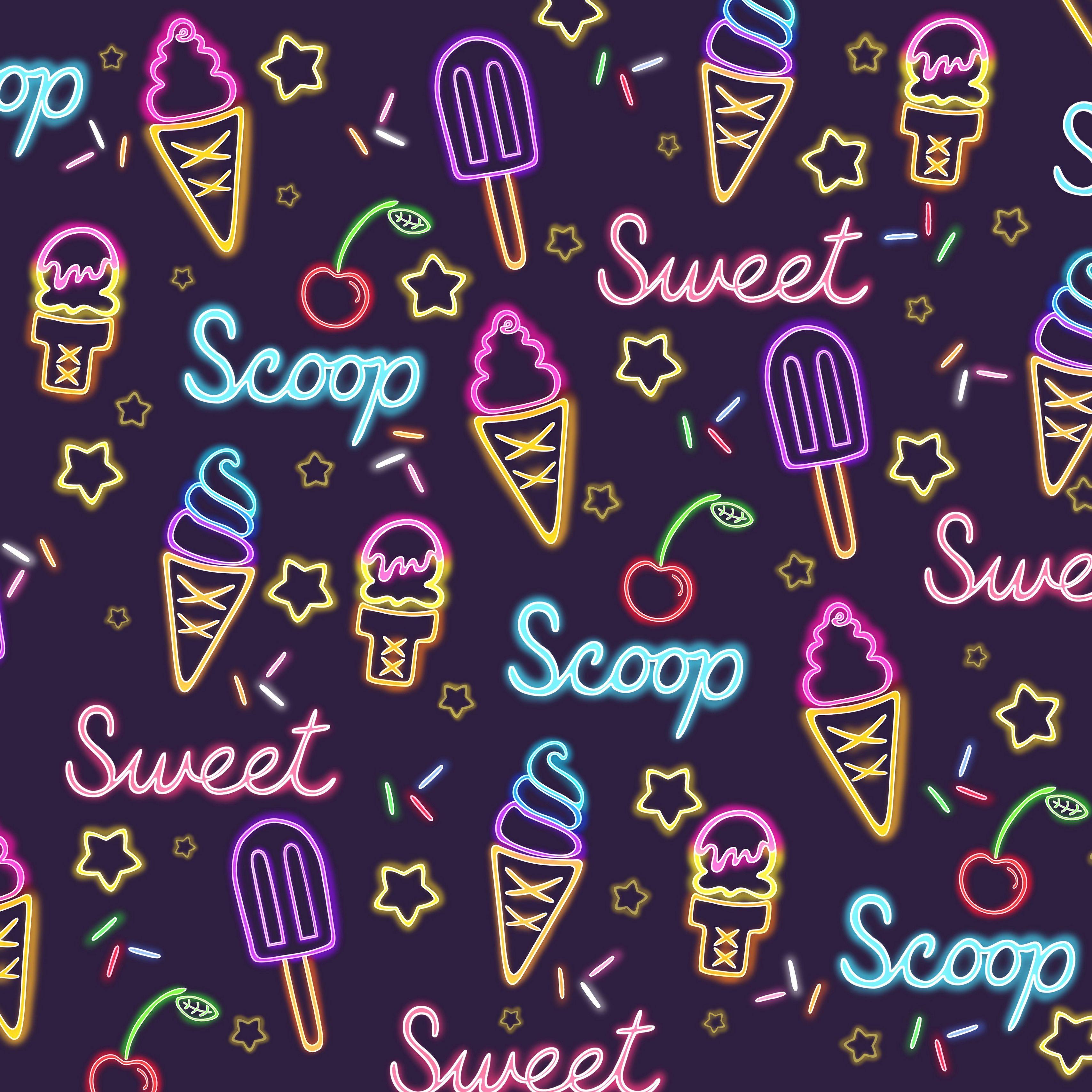 Ice Cream Pattern Wallpapers - Top Free Ice Cream Pattern Backgrounds ...
