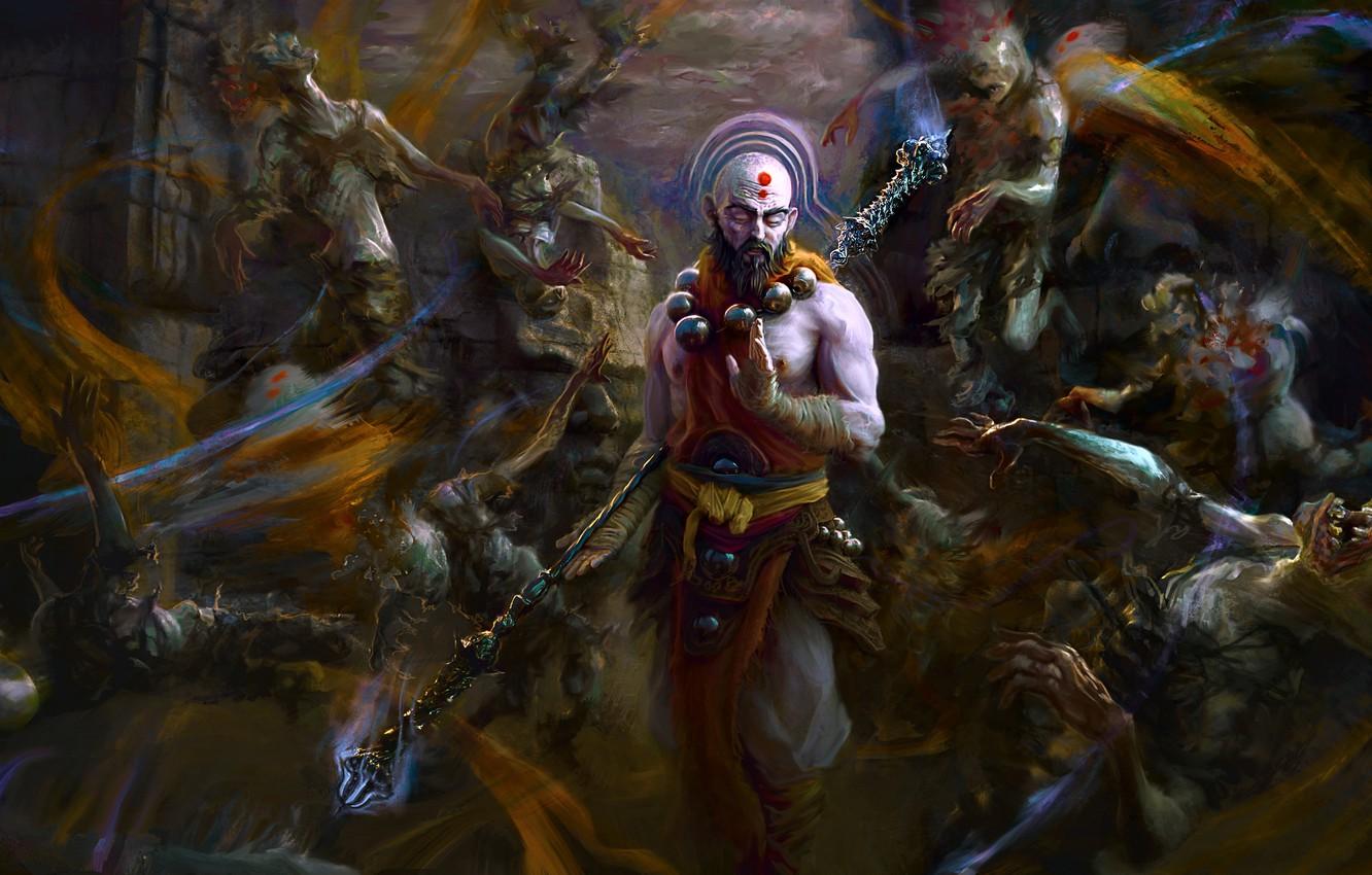 Diablo Monk Wallpapers - Top Free Diablo Monk Backgrounds - WallpaperAccess