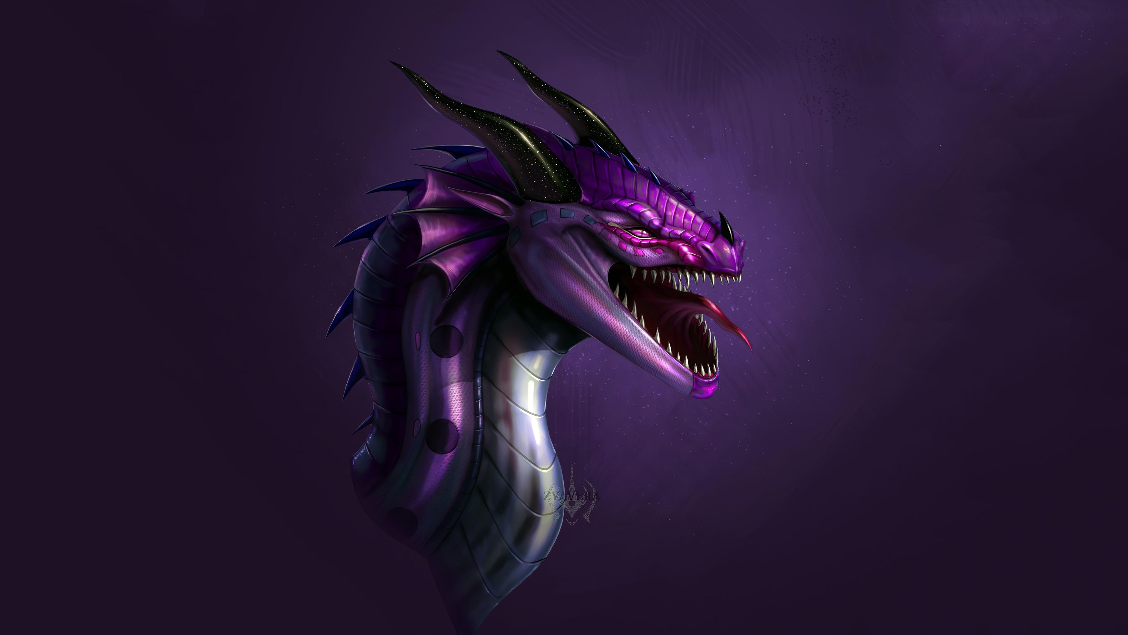 Dark Purple Dragon Wallpapers - Top Free Dark Purple Dragon Backgrounds ...