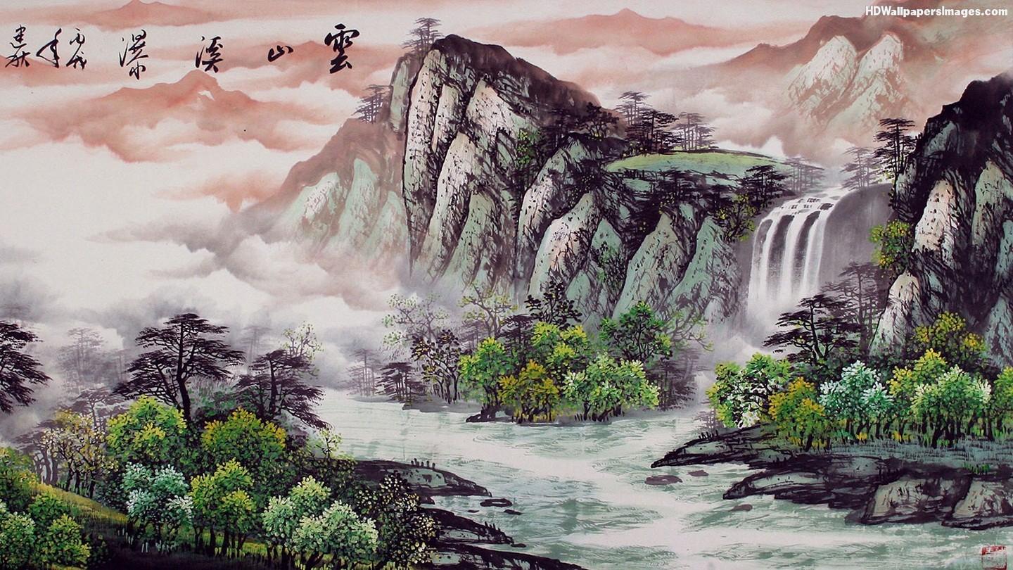 Japanese Landscape Drawing Wallpapers - Top Free Japanese Landscape ...