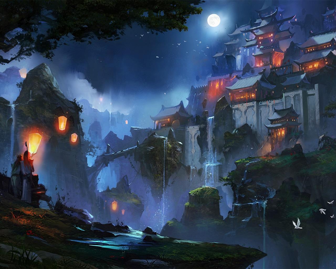 Japanese Landscape Drawing Wallpapers - Top Free Japanese Landscape ...